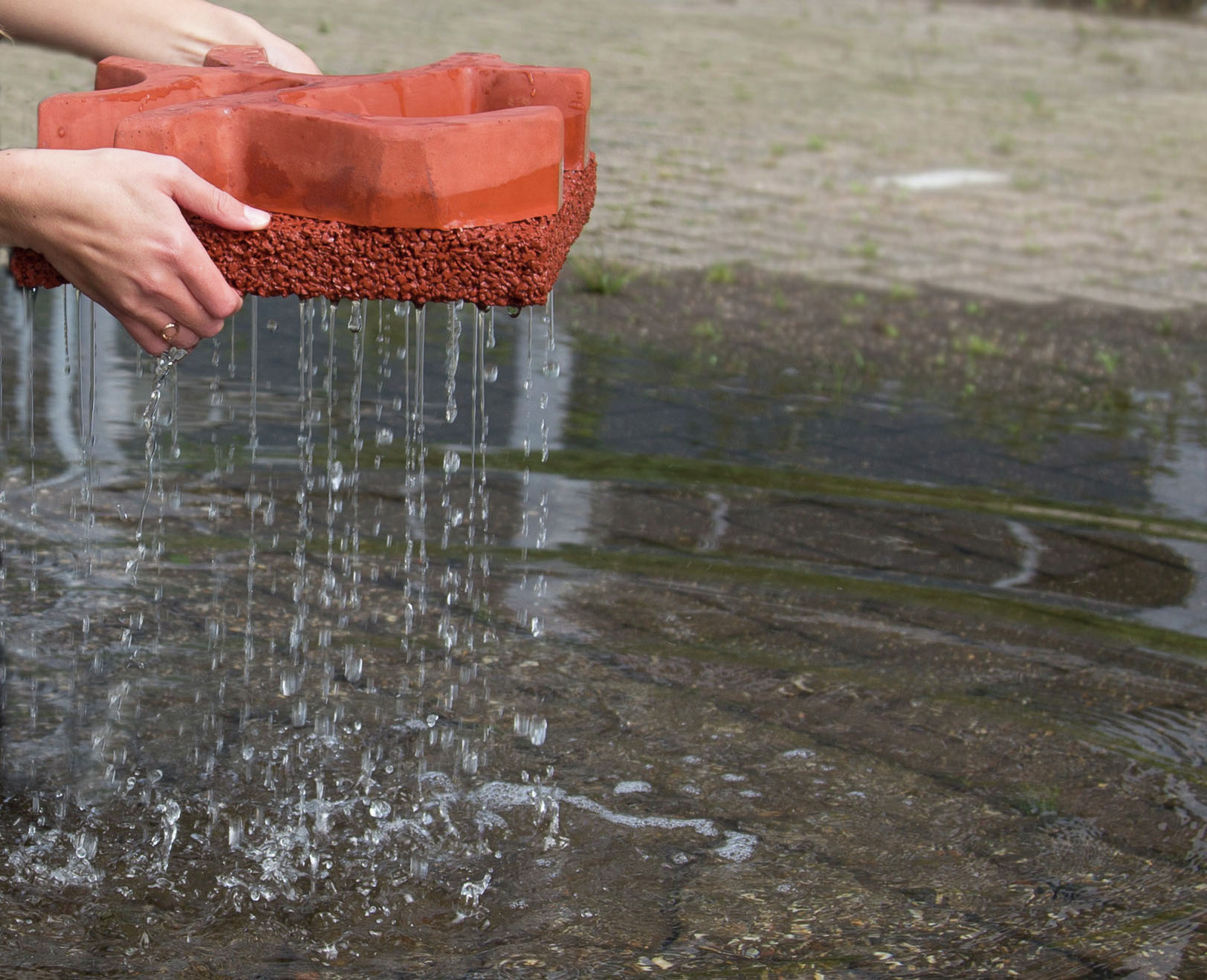 Gallery Of Puddle Free Parking New Absorbent Surface Swallows Water