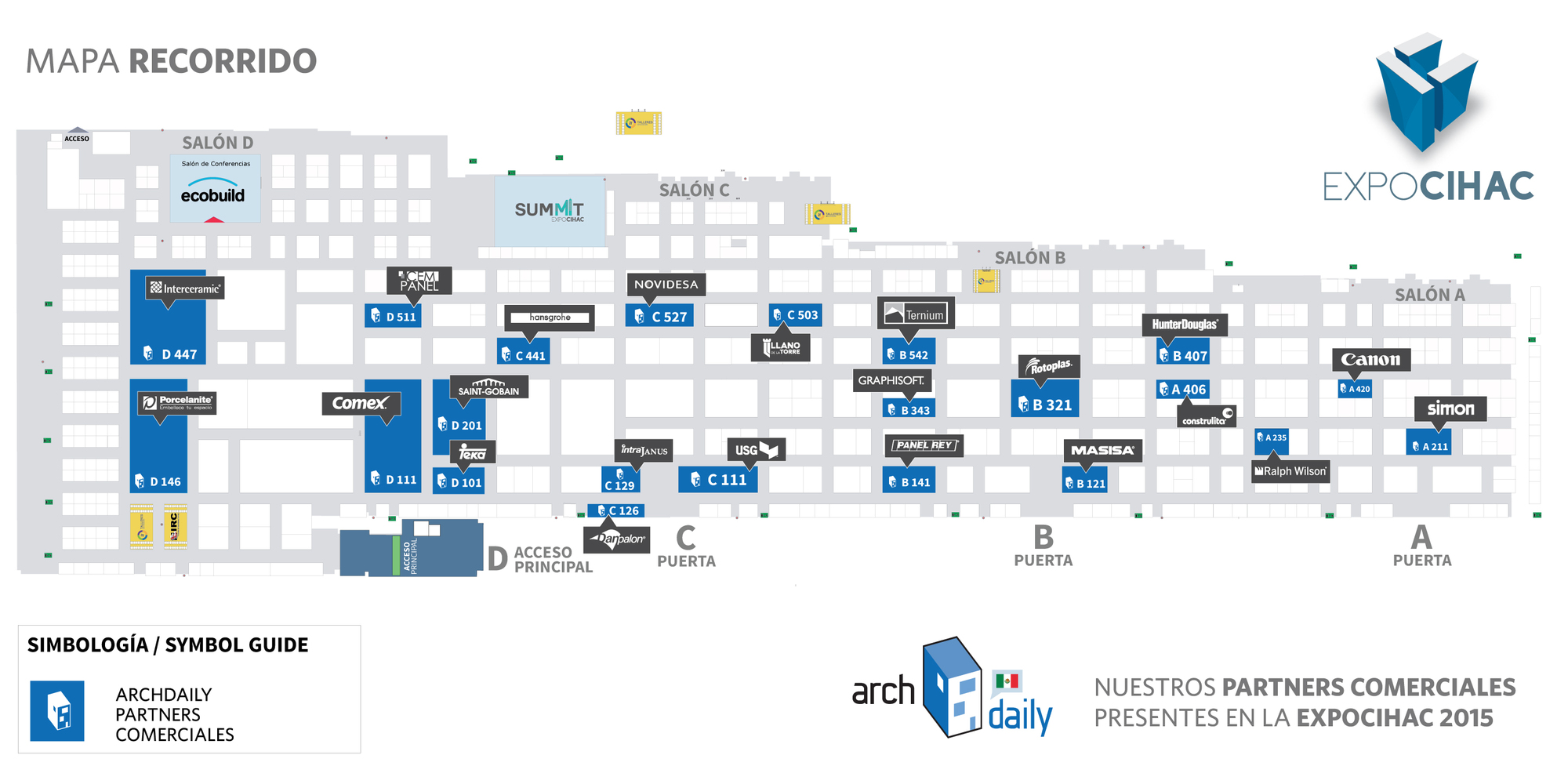 Conoce la Ruta ArchDaily de partners exclusivos en EXPOCIHAC 2015 ...