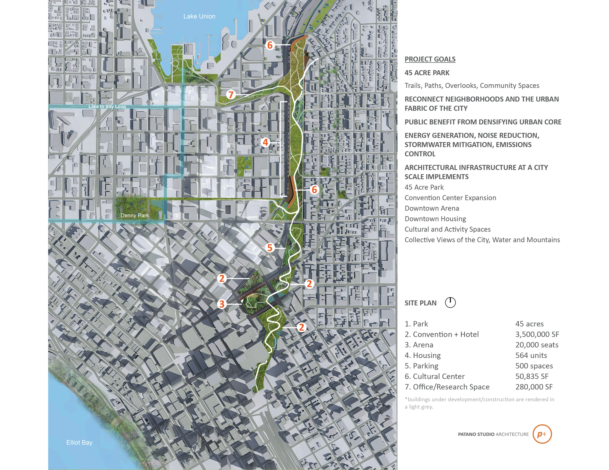 Gallery of New Seattle Proposal Caps I-5 Freeway With a Two Mile Park - 3