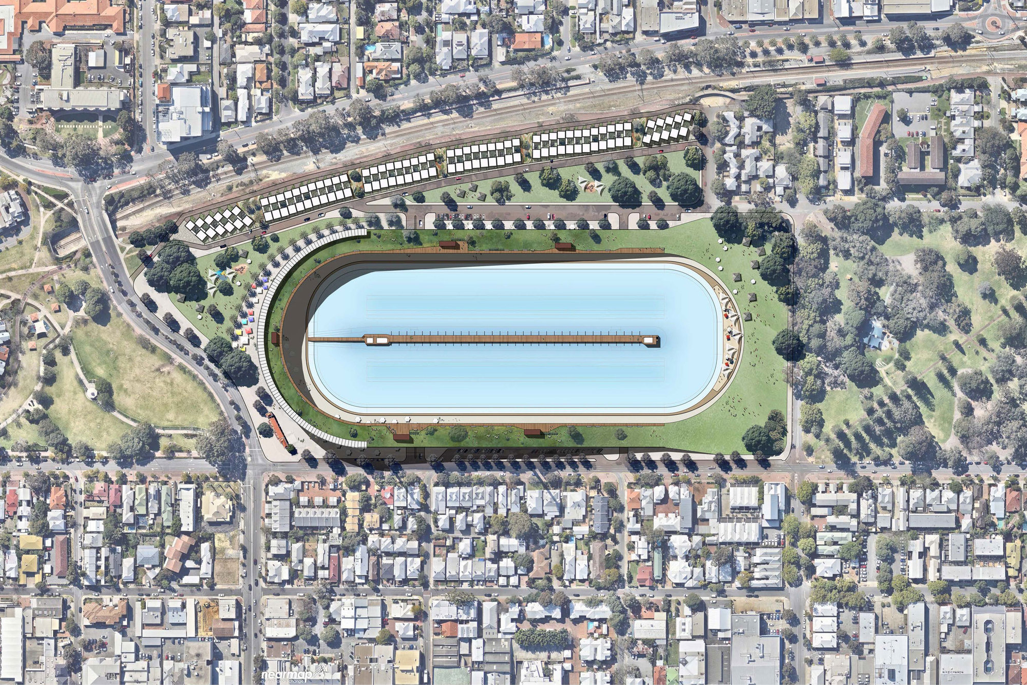 Gallery of MJA Studio Proposes Multi-Use Surf Park for Subiaco ...