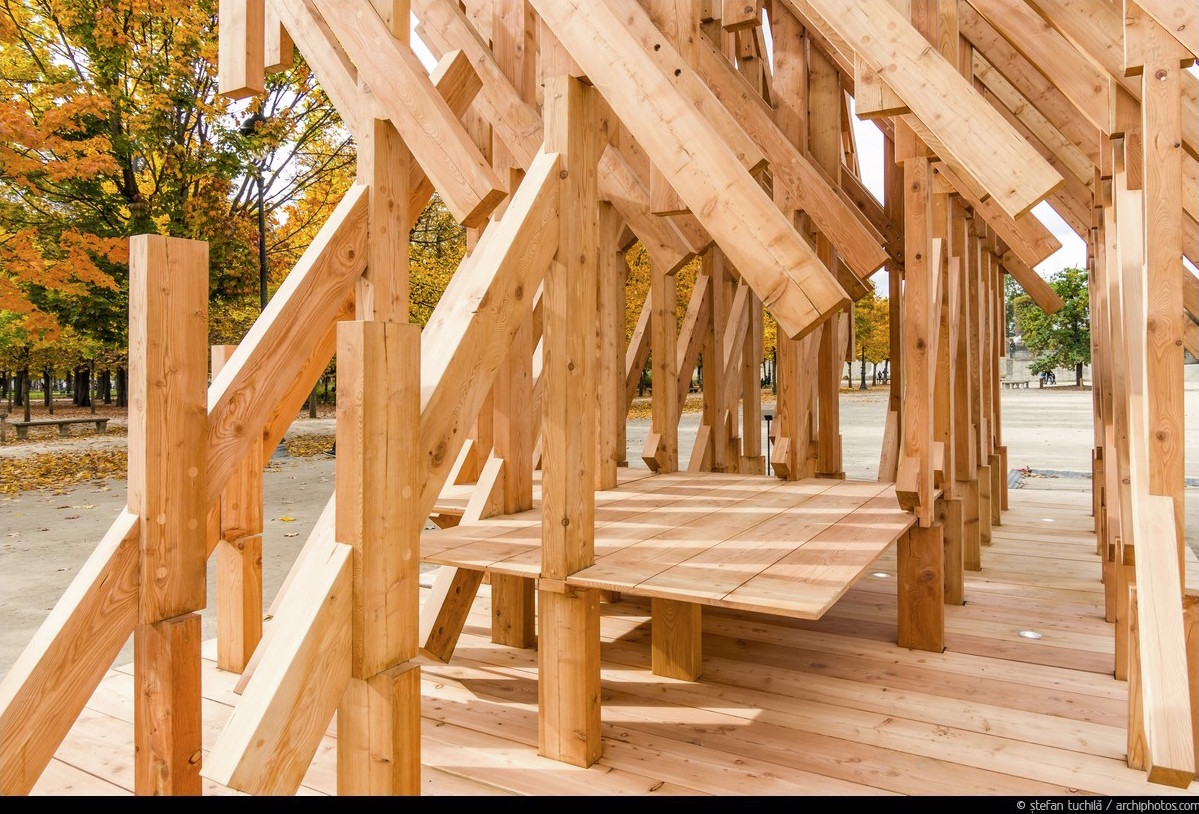 Gallery of Kengo Kuma Designs Sculptural Pavilion in Paris - 21