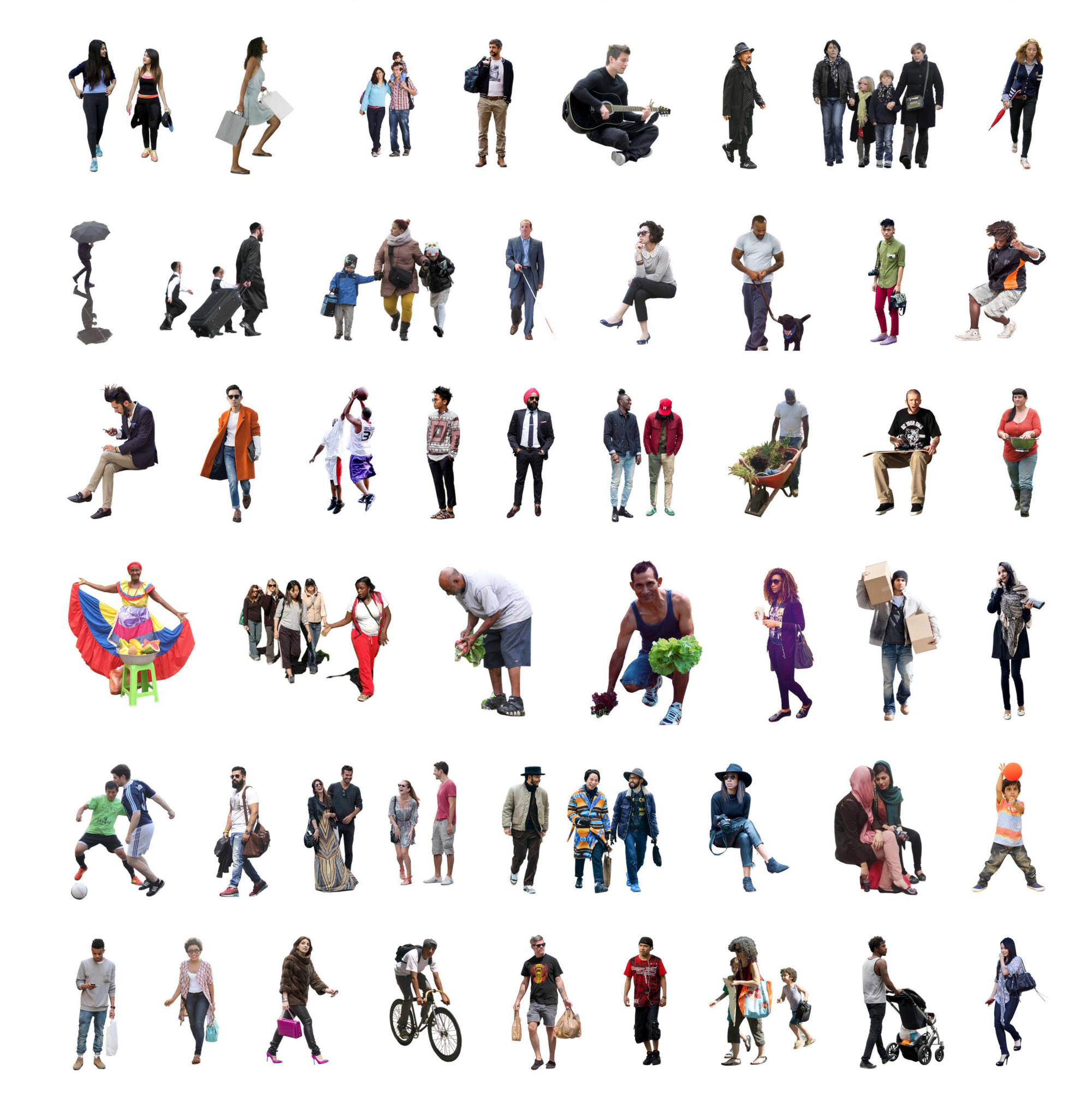 Gallery of 5 Places to Download Free, Ethnically Diverse Render People - 5