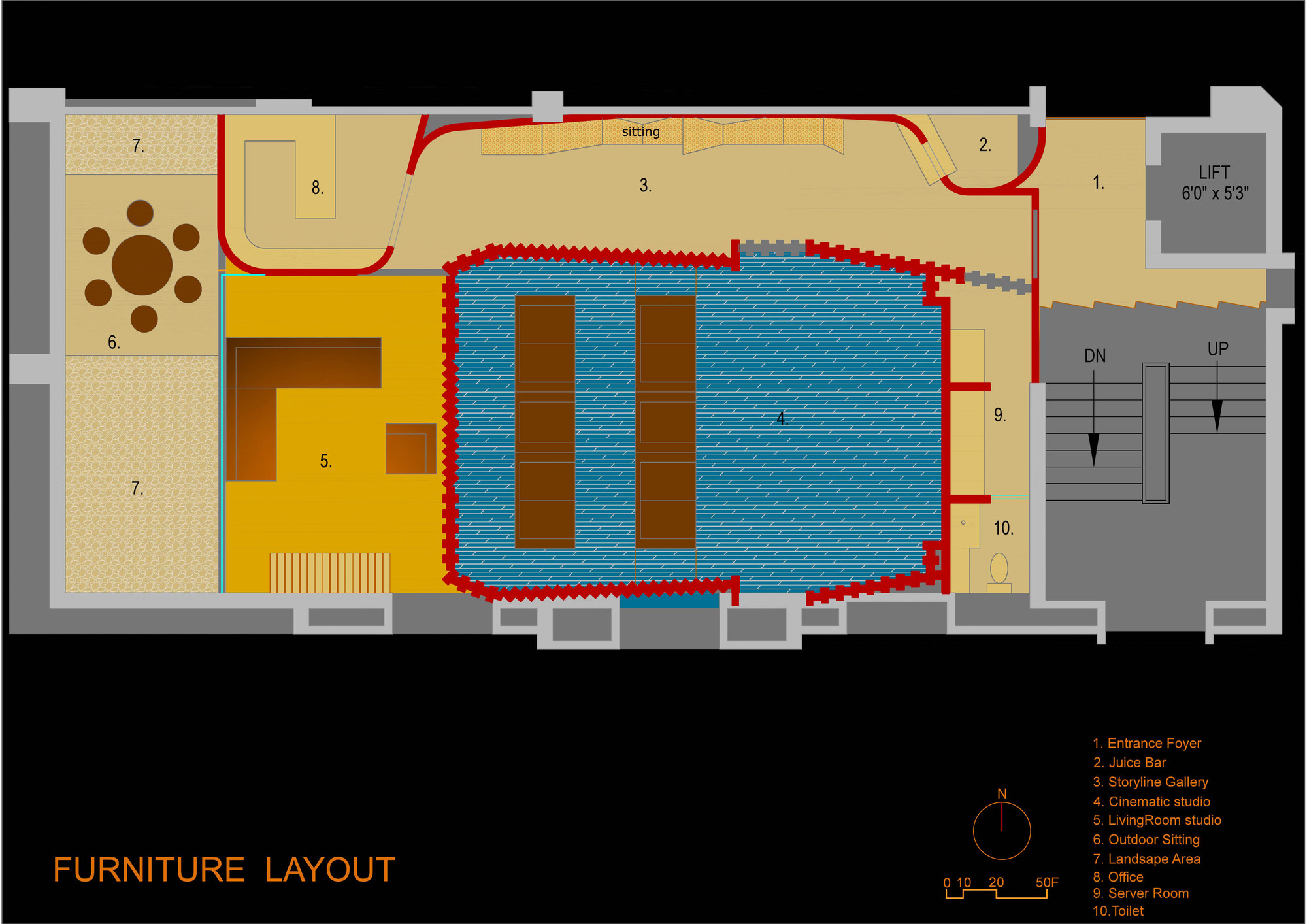 Gallery of Home Theatre Studio Interior / Sfurna Designs - 21