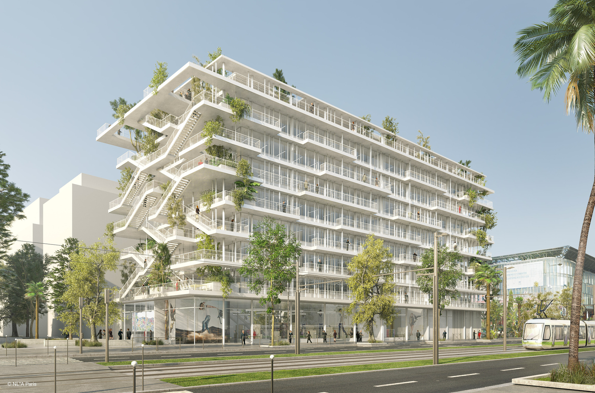 Gallery of NL*A Reveals Plans for Open-Concept Green Office Building in ...
