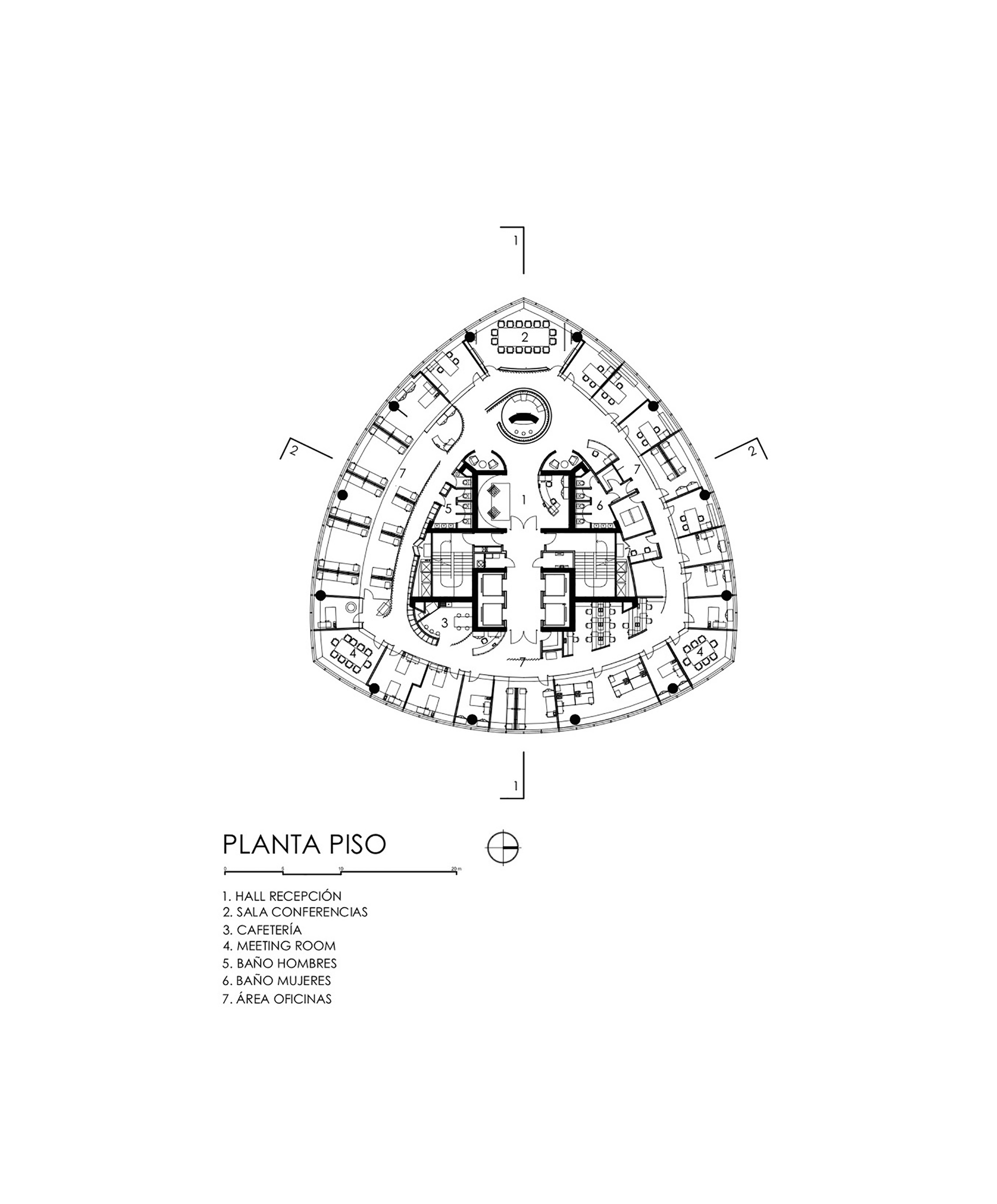 Galería de Interiorismo Oficinas Piso 17 Parque Titanium / Marsino ...