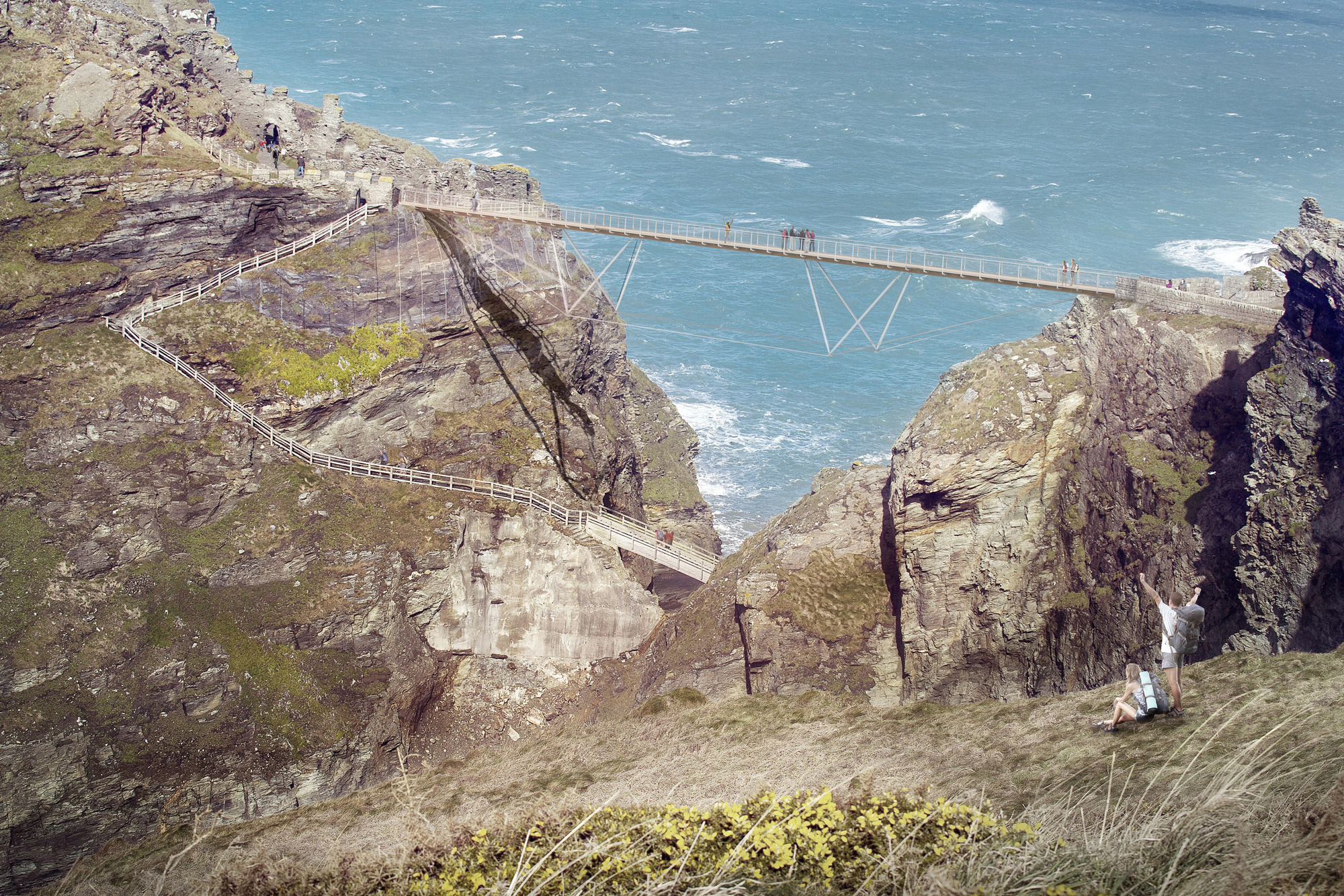 Gallery of Shortlisted Concept Designs Revealed for the Tintagel Castle ...