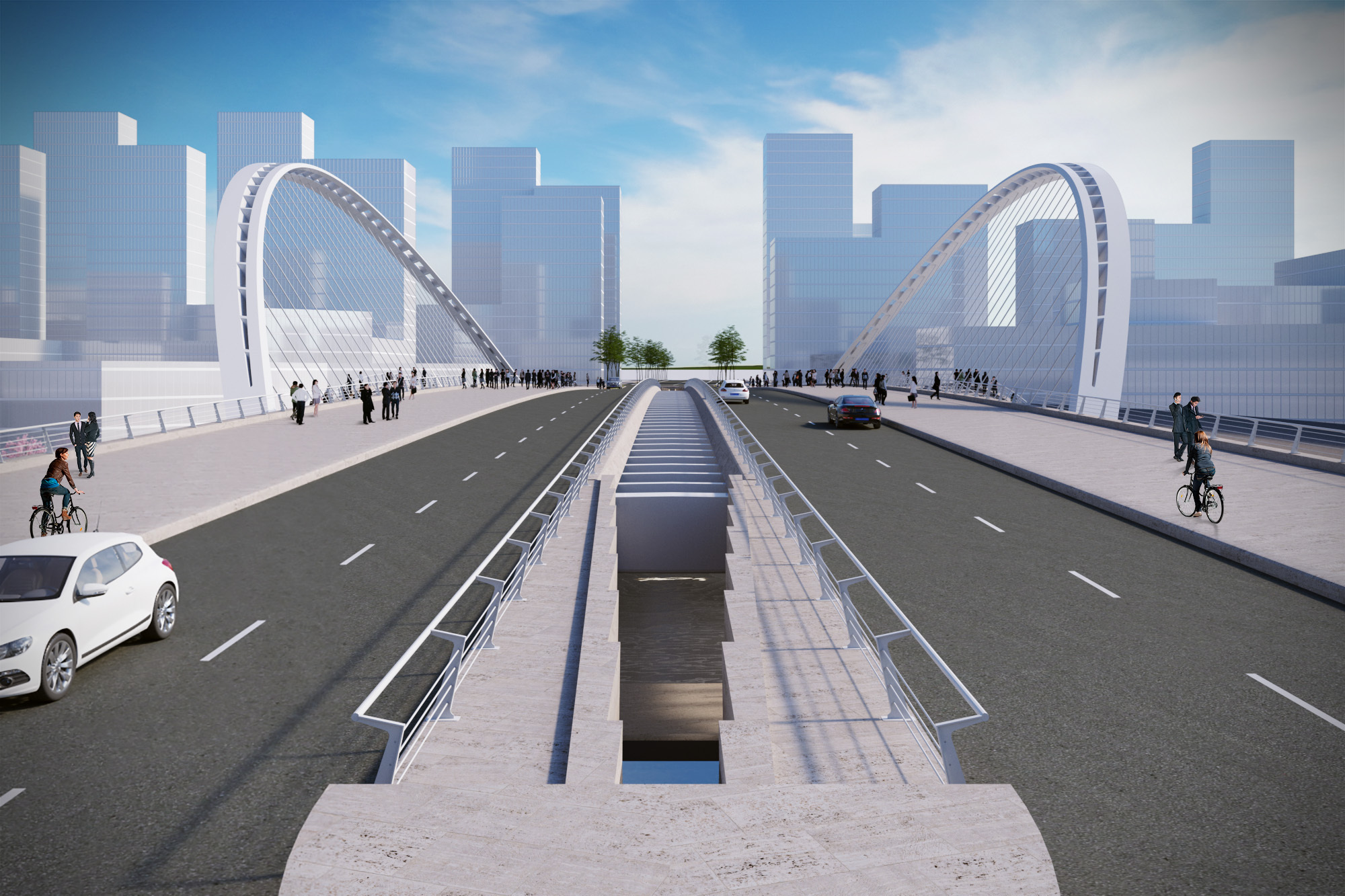 Gallery of Santiago Calatrava Designs 3 New Bridges for Huashan - 7