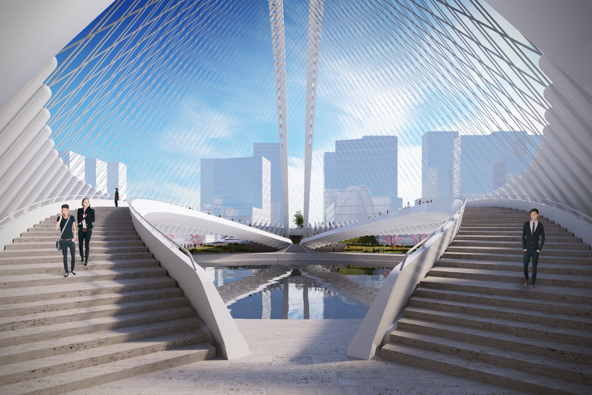 Gallery of Santiago Calatrava Designs 3 New Bridges for Huashan - 14