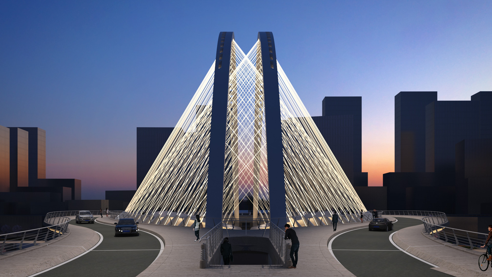 Gallery of Santiago Calatrava Designs 3 New Bridges for Huashan - 13