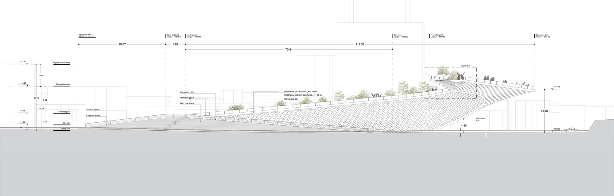 Gallery of 3rd Skin Architects' Haghani Pedestrian Bridge Folds Over ...