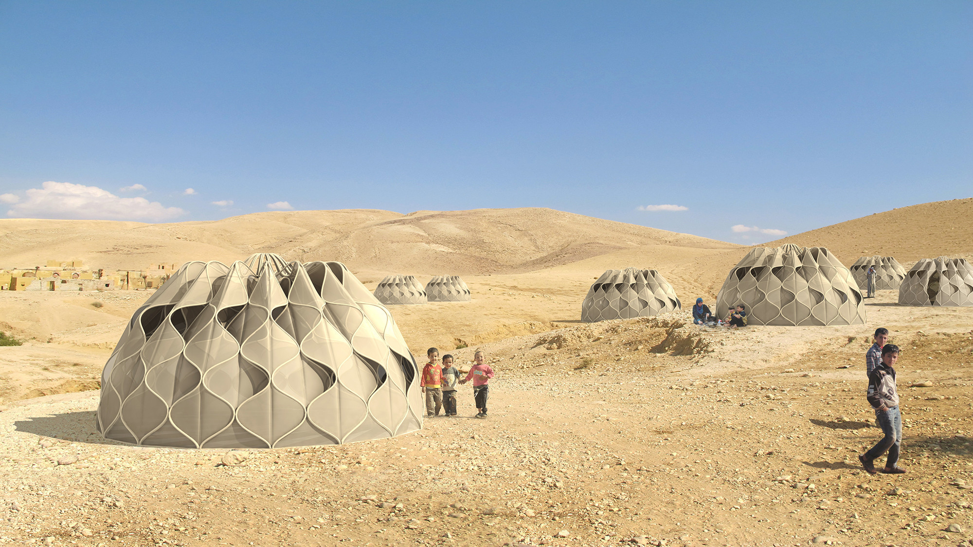 Gallery of Abeer Seikaly’s Structural Fabric Shelters Weave Refugees ...
