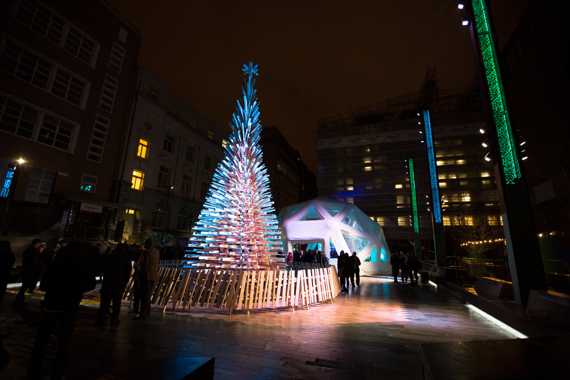 Gallery of Hello Wood Creates Three Christmas Trees in Budapest, London ...