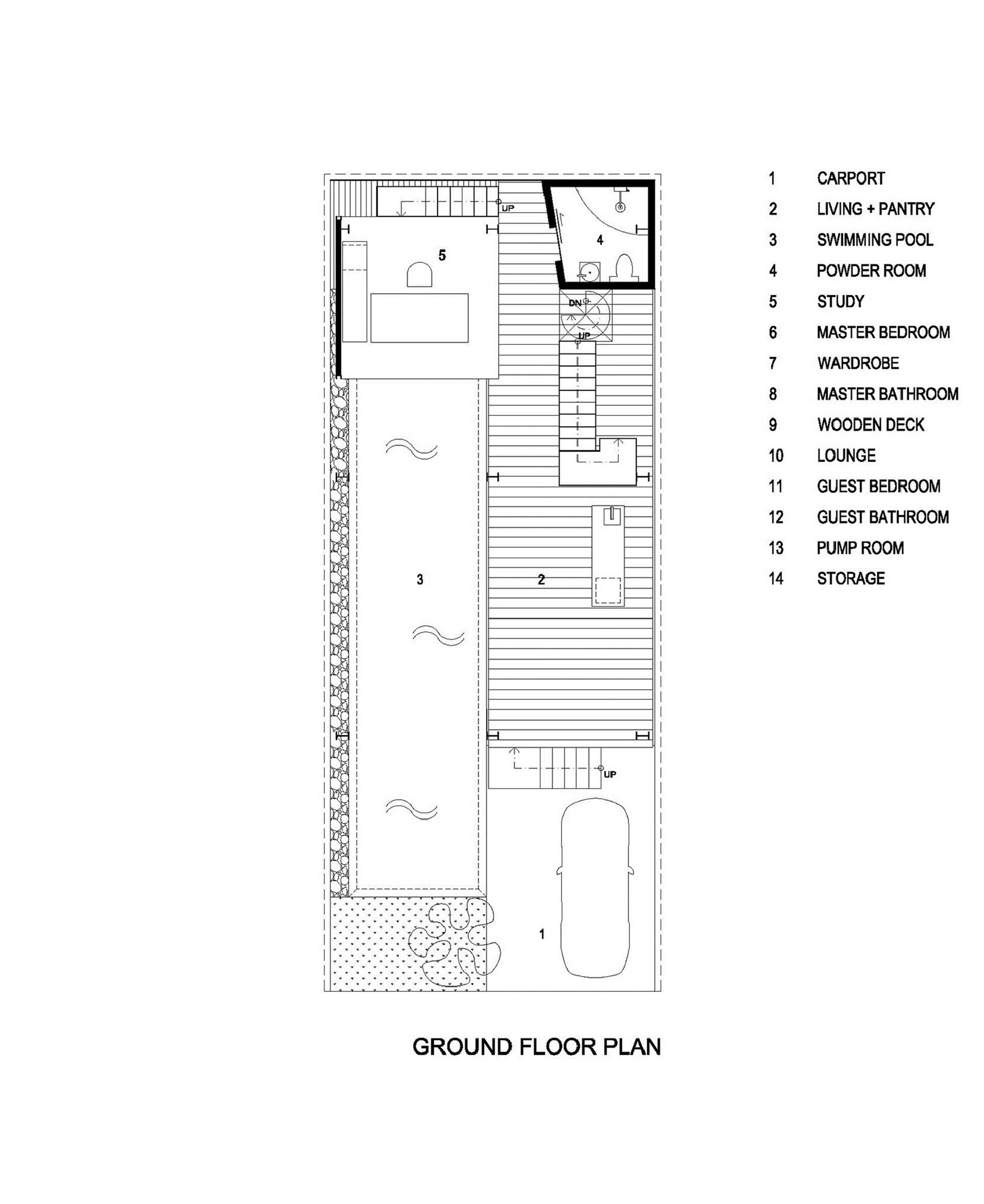 Gallery of Slanted House / Budi Pradono Architects - 18