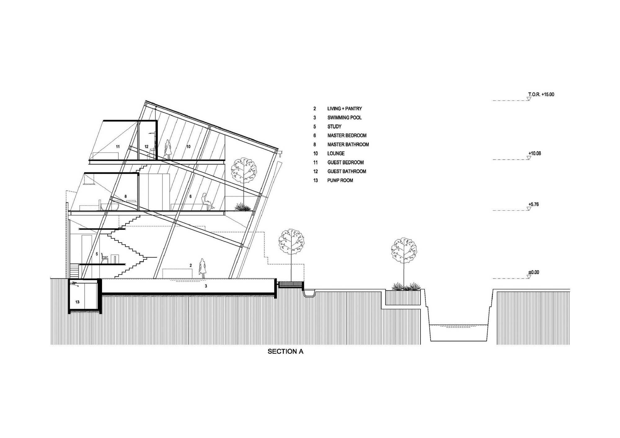 Gallery of Slanted House / Budi Pradono Architects - 20