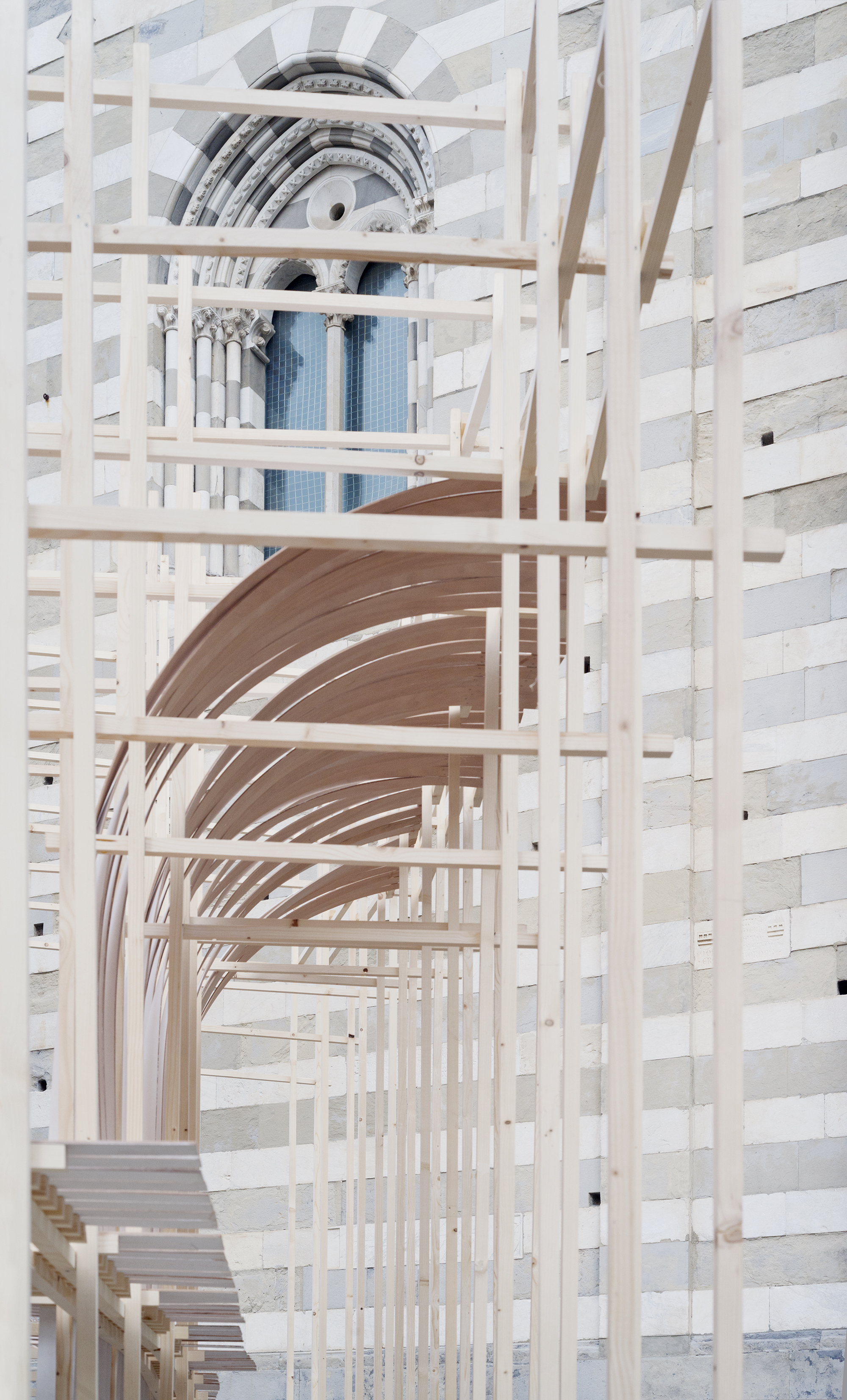 Gallery of Experimental Structure of Bent Wood Takes Shape in Genoa - 16
