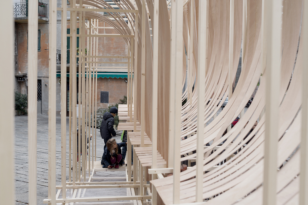 Gallery of Experimental Structure of Bent Wood Takes Shape in Genoa - 19