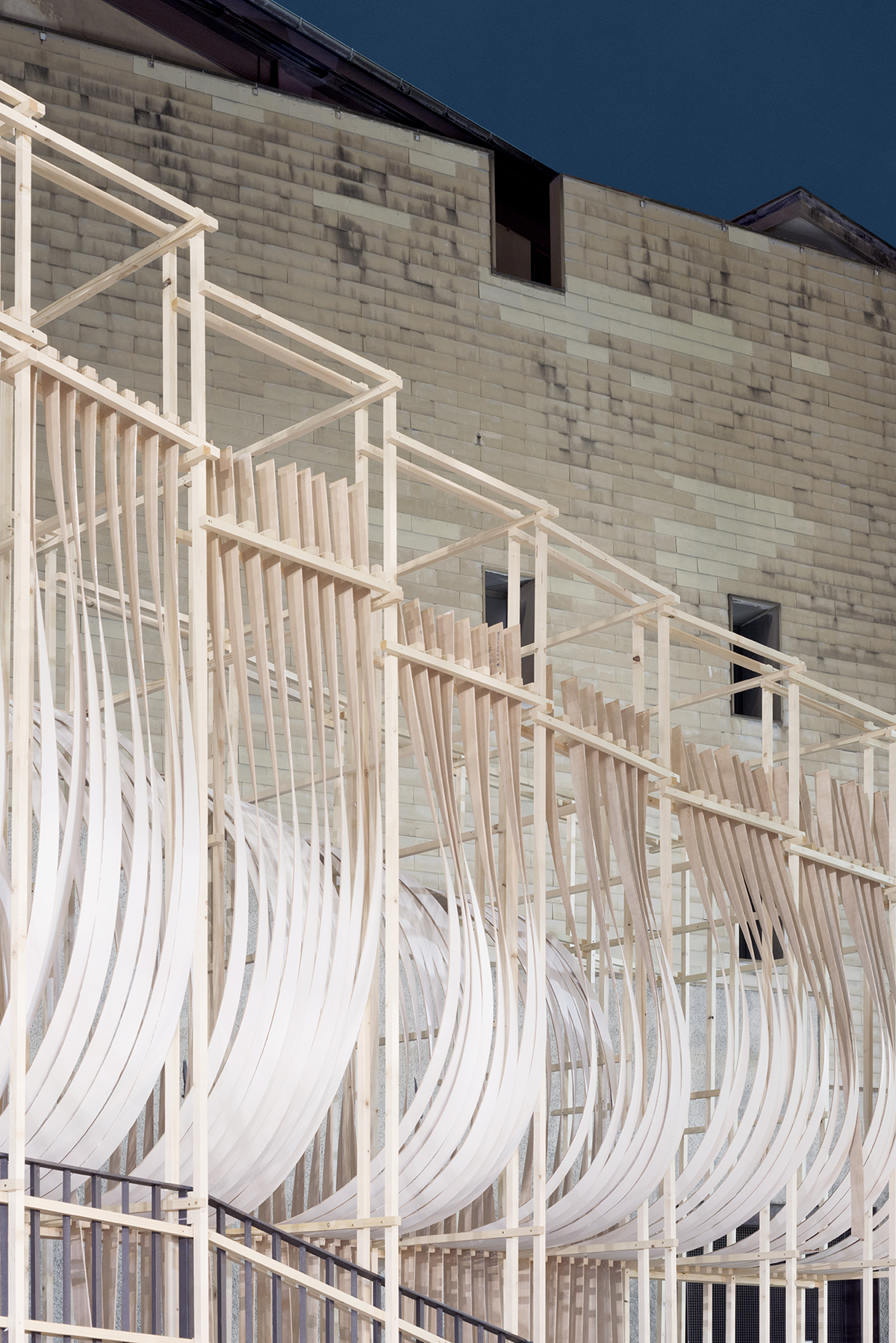 Gallery of Experimental Structure of Bent Wood Takes Shape in Genoa - 7