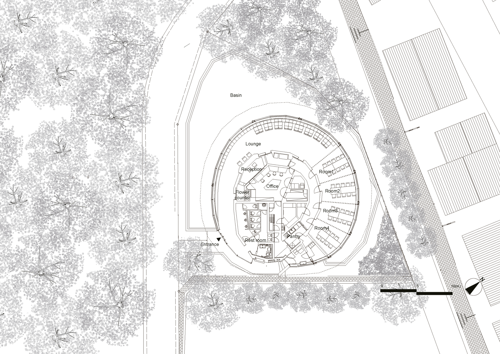 Gallery of Sayama Lakeside Cemetery Community Hall / Hiroshi Nakamura ...