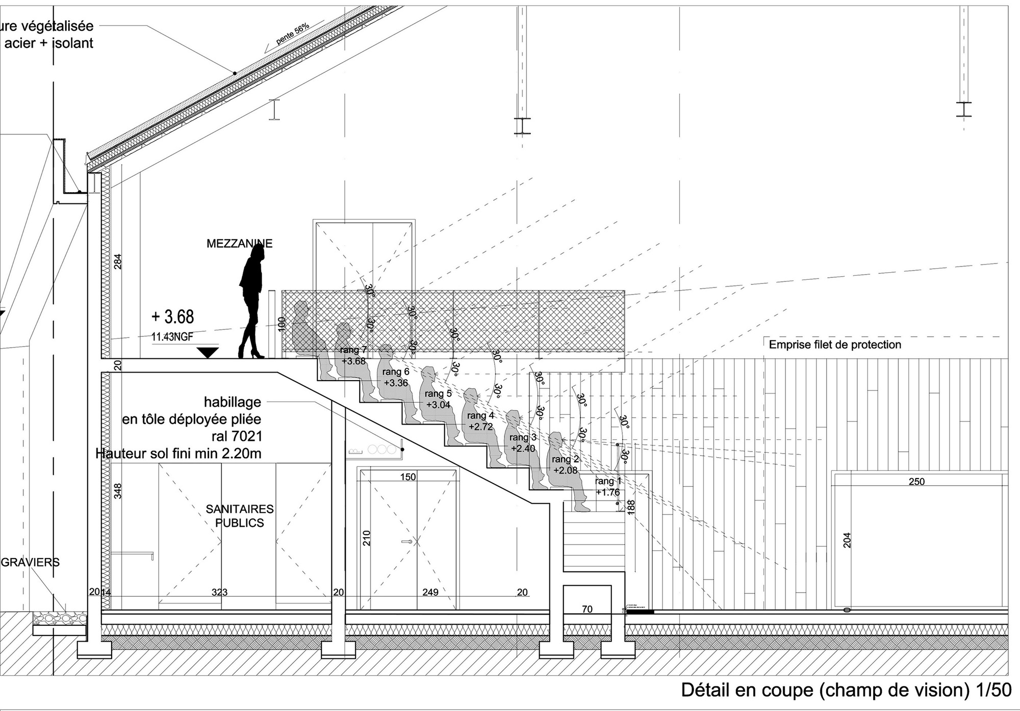 Galeria de Ginásio Henri Fogel / Christophe Rousselle Architecte - 38