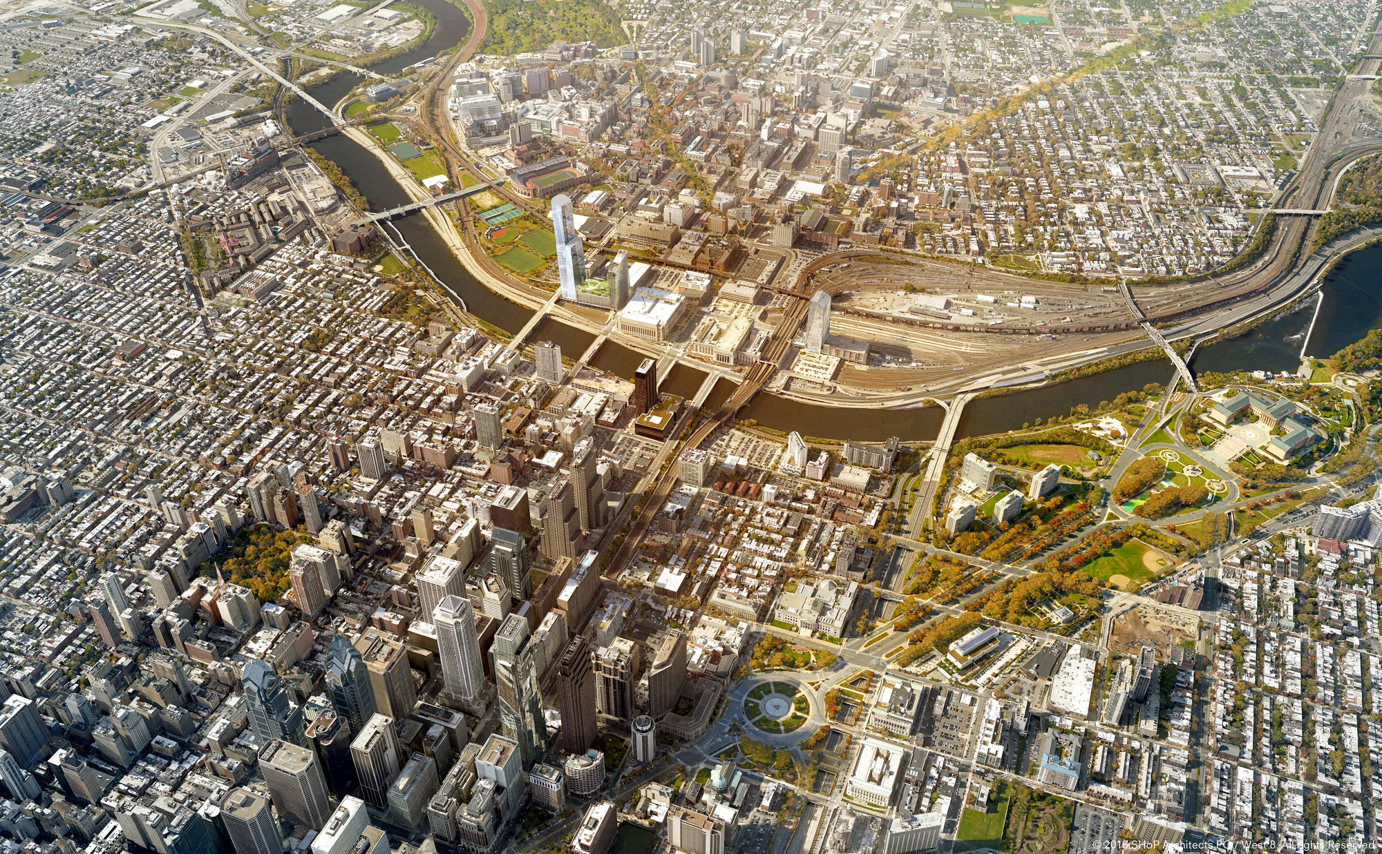 Gallery of SHoP and West 8 to Masterplan Philadelphia’s “Schuylkill ...