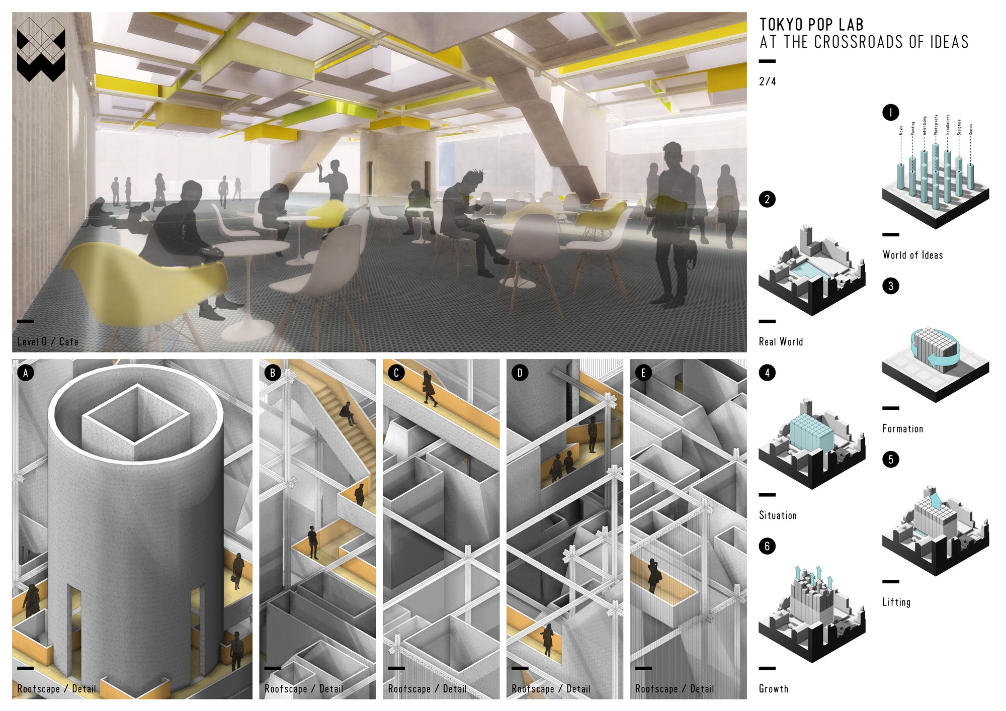 Gallery of Tokyo Pop Lab Honorable Mention Layers Boxes in a 3D ...