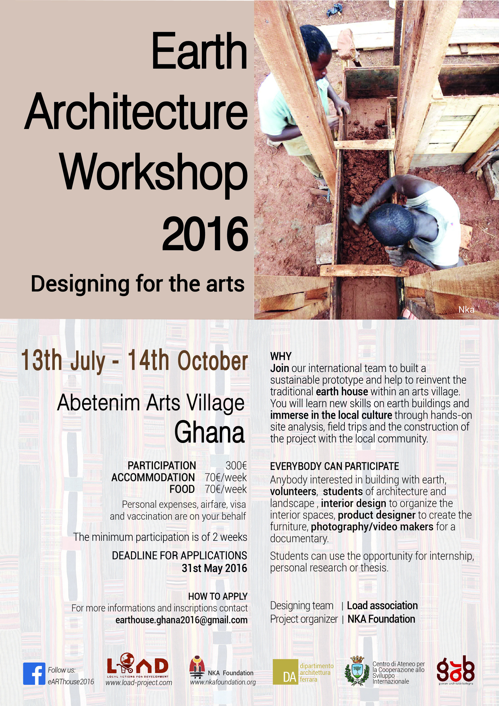 Call for Participation: Earth Architecture Workshop 2016 | ArchDaily