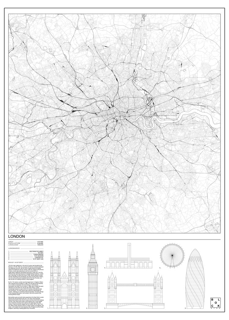 Galería de Representación de hitos urbanos por Block - 19