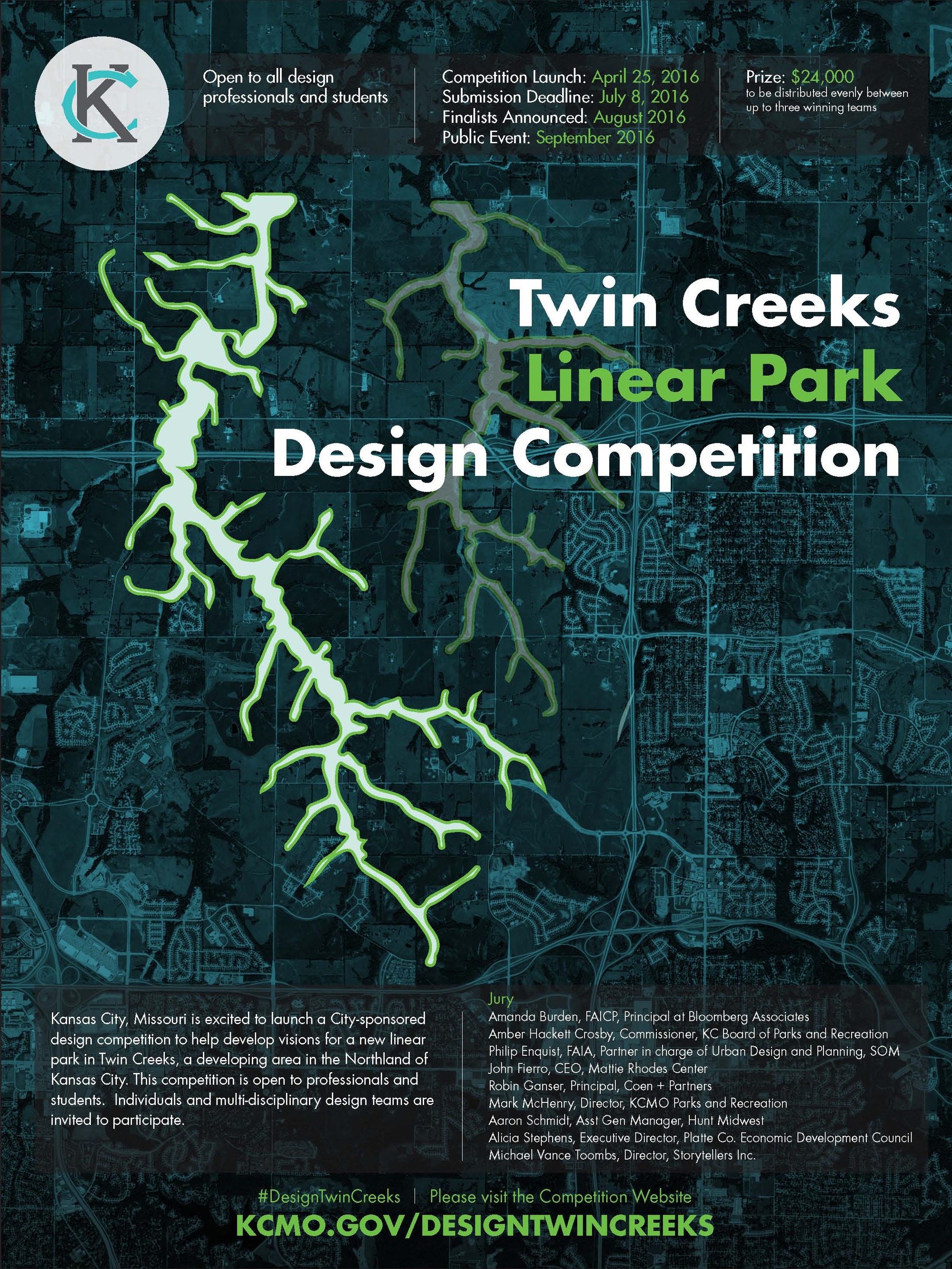 Twin Creeks Linear Park Design Competition | ArchDaily