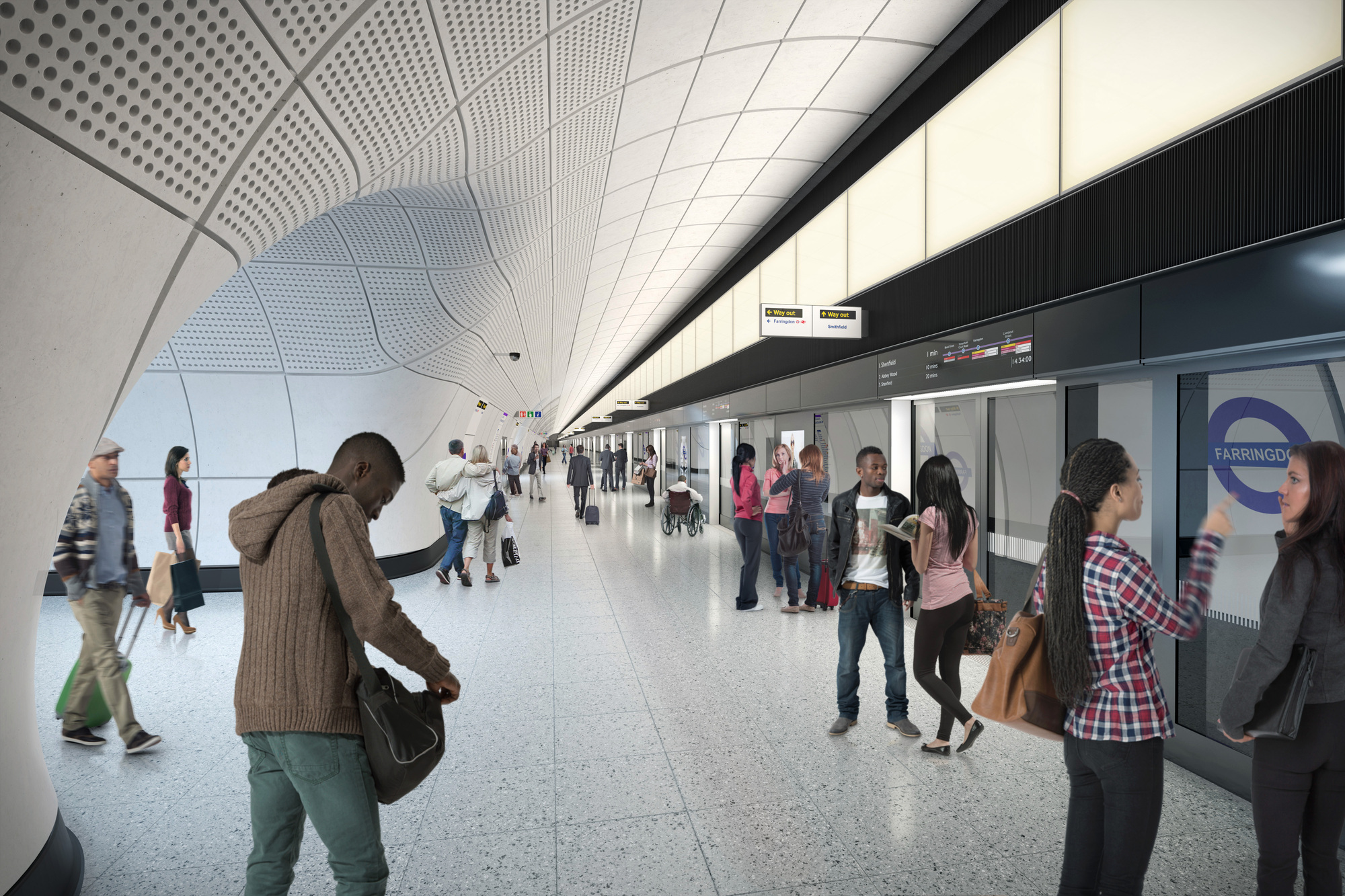Gallery of Crossrail Unveils New Station Designs for London's Elizabeth ...