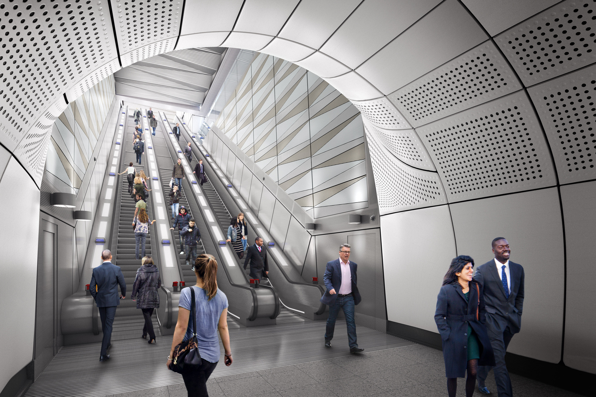 Gallery of Crossrail Unveils New Station Designs for London's Elizabeth ...