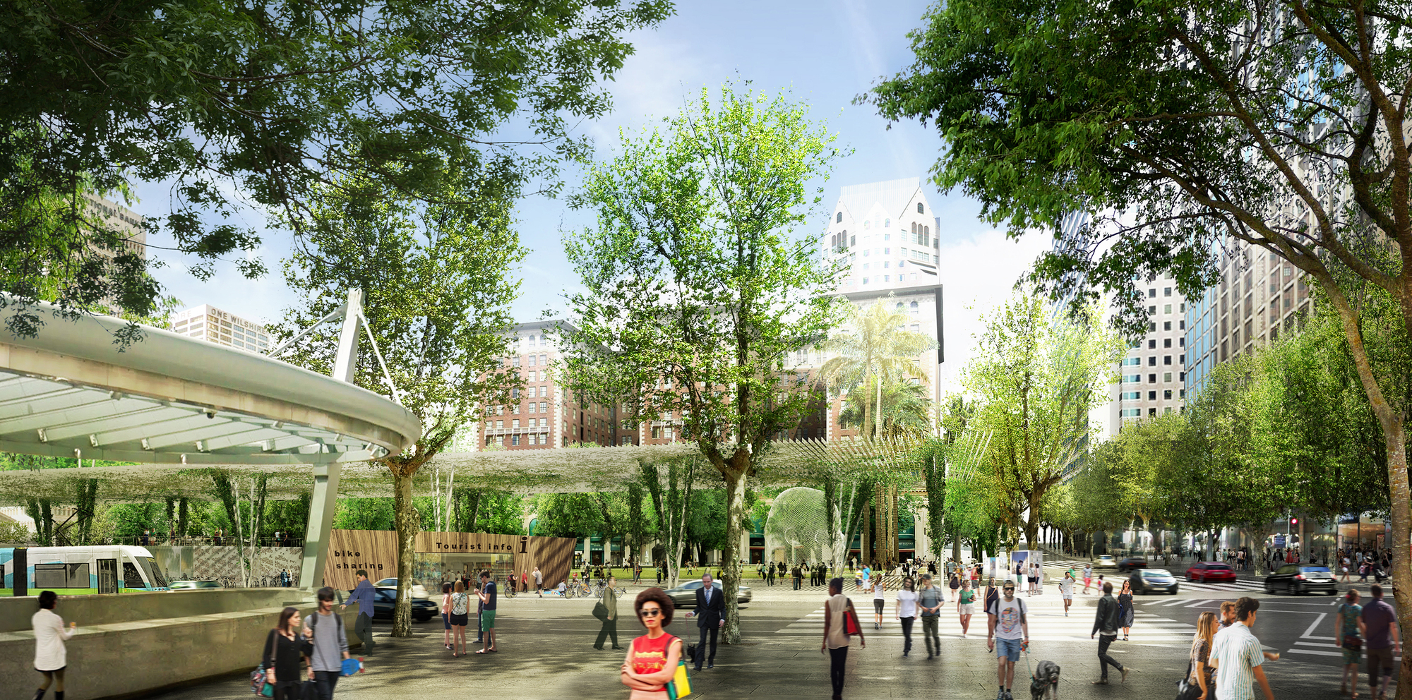 Gallery of Agence Ter Selected to Redesign LA's Pershing Square with ...