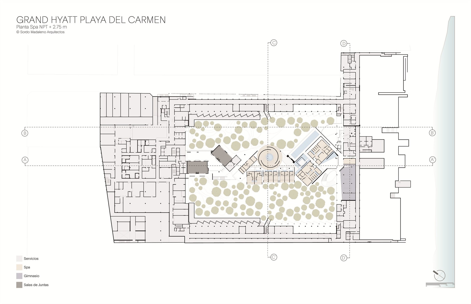 Galería de Hotel Grand Hyatt Playa del Carmen / Sordo Madaleno ...