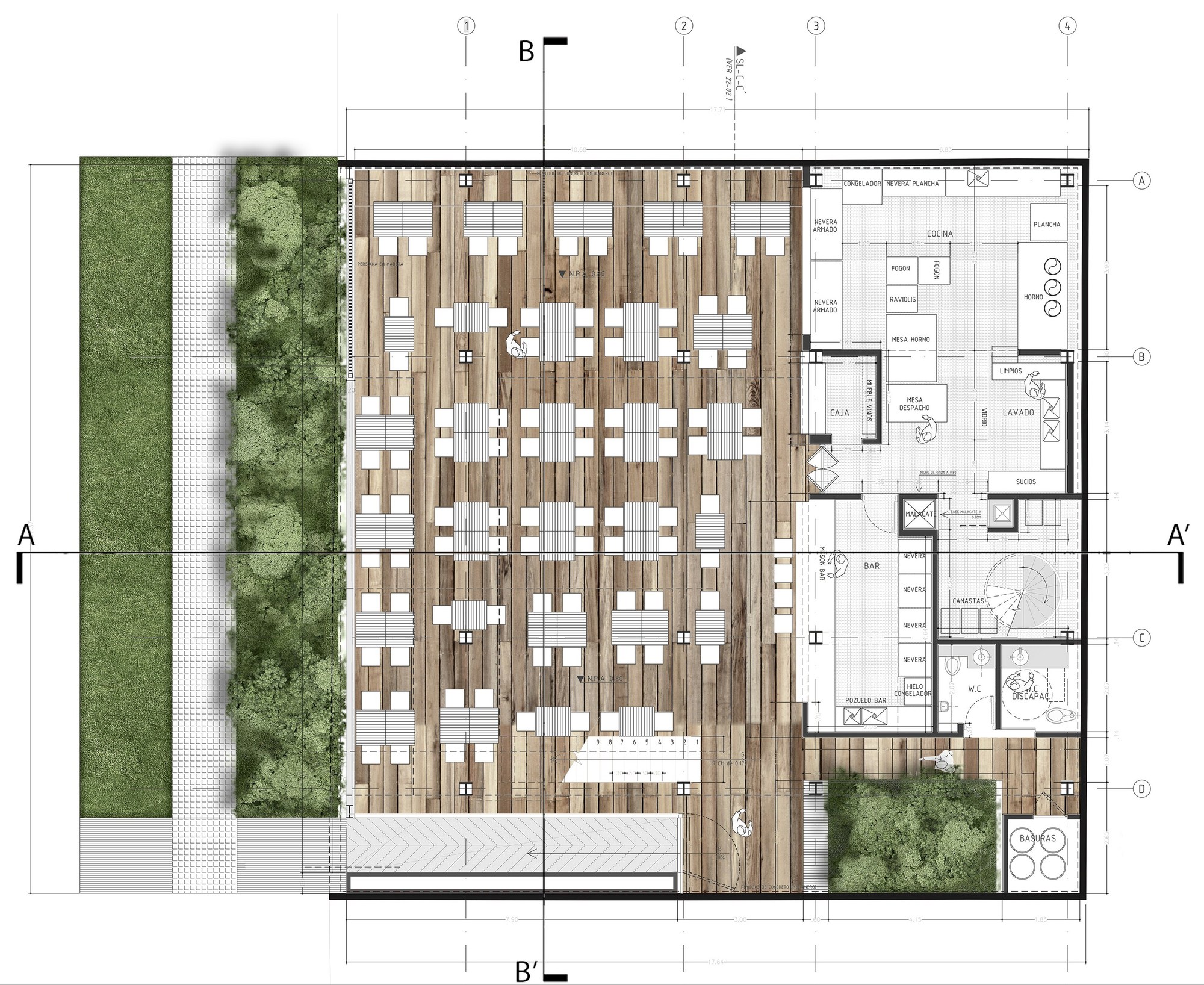 Galería de Restaurant Il Forno / PLASMA NODO + Llano Arquitectos - 36