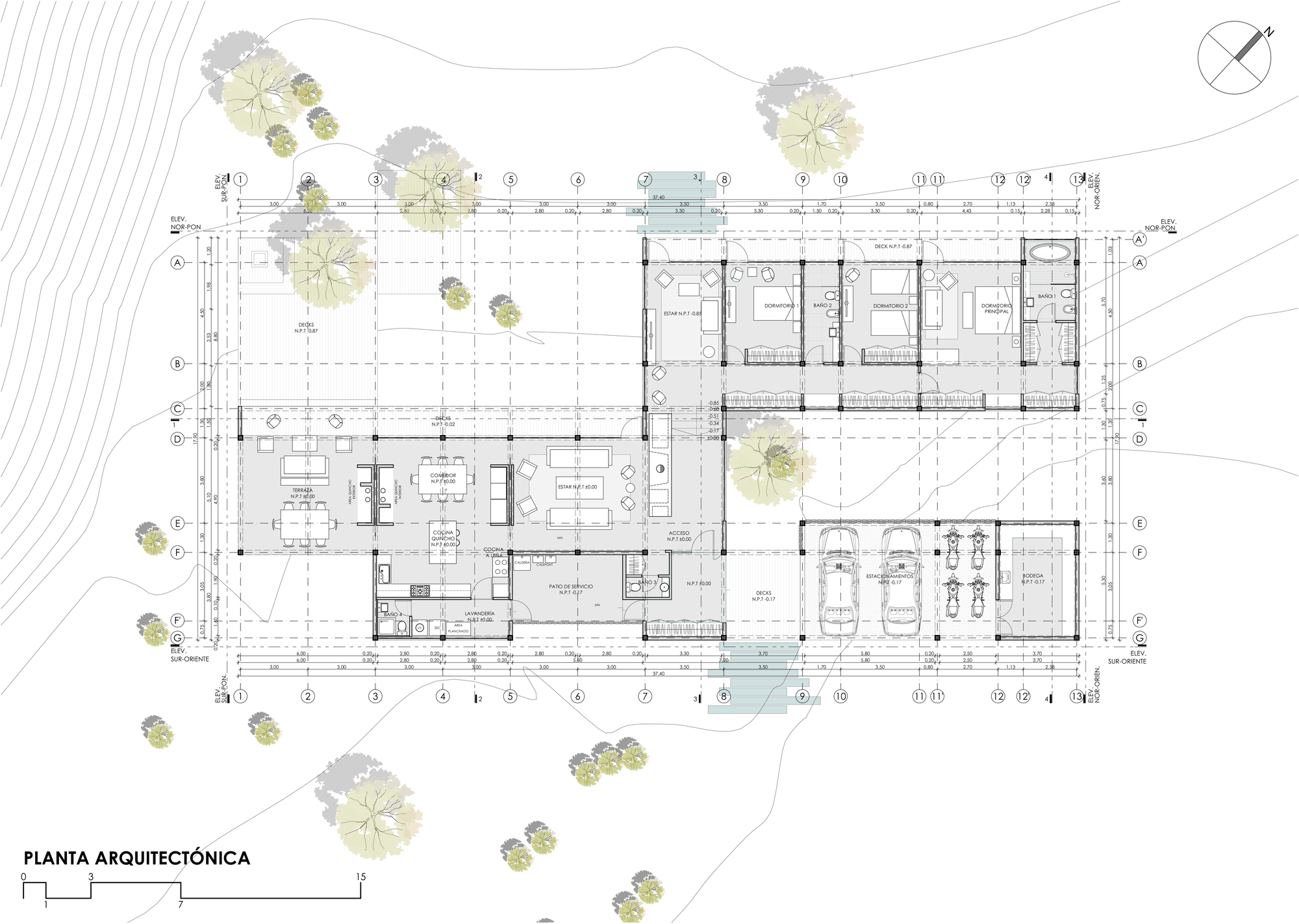 Gallery of Las Escaleras Country House / Prado Arquitectos - 33
