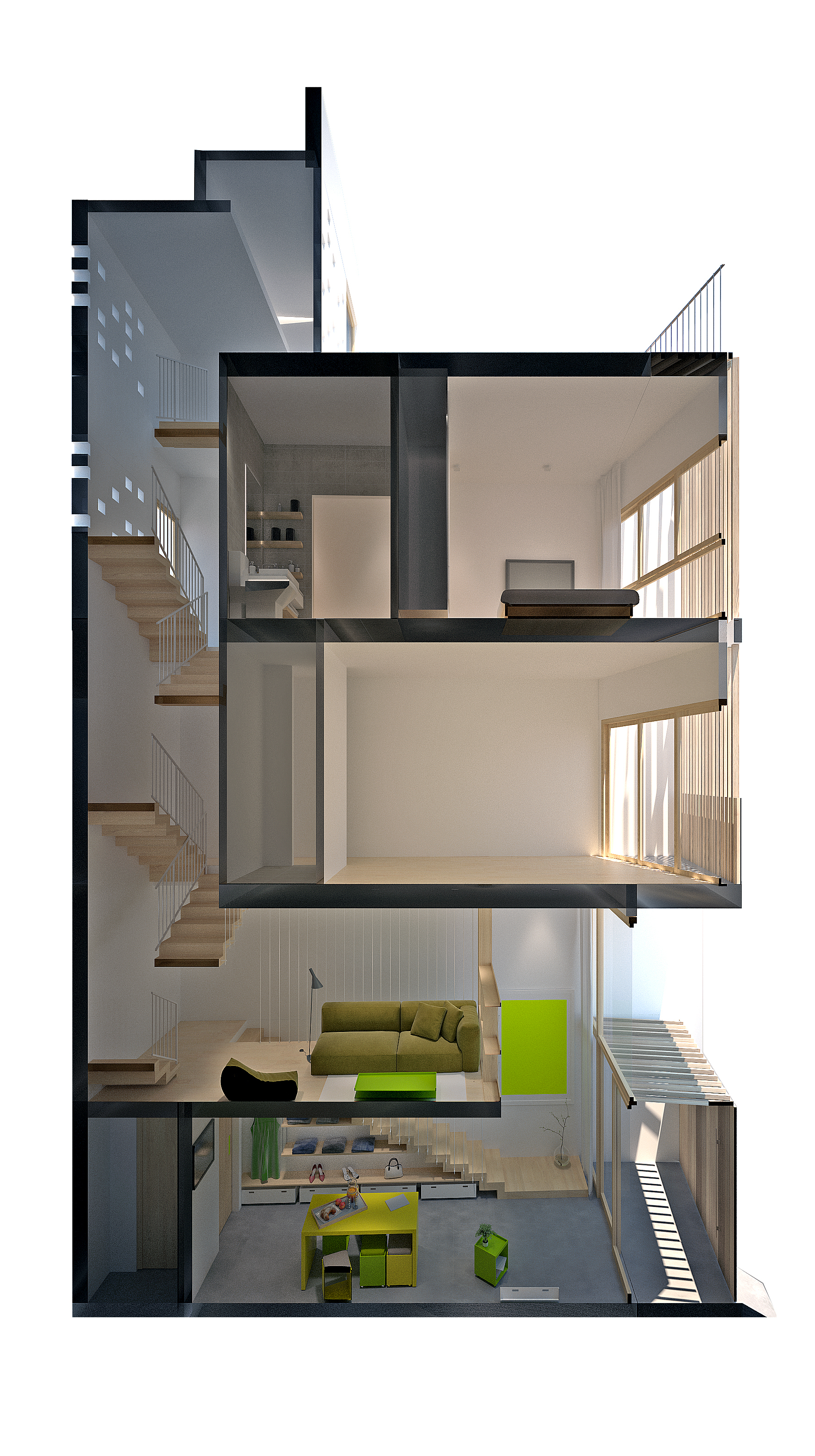 Gallery of Micro Town House 4x8m / MM++ architects - 18