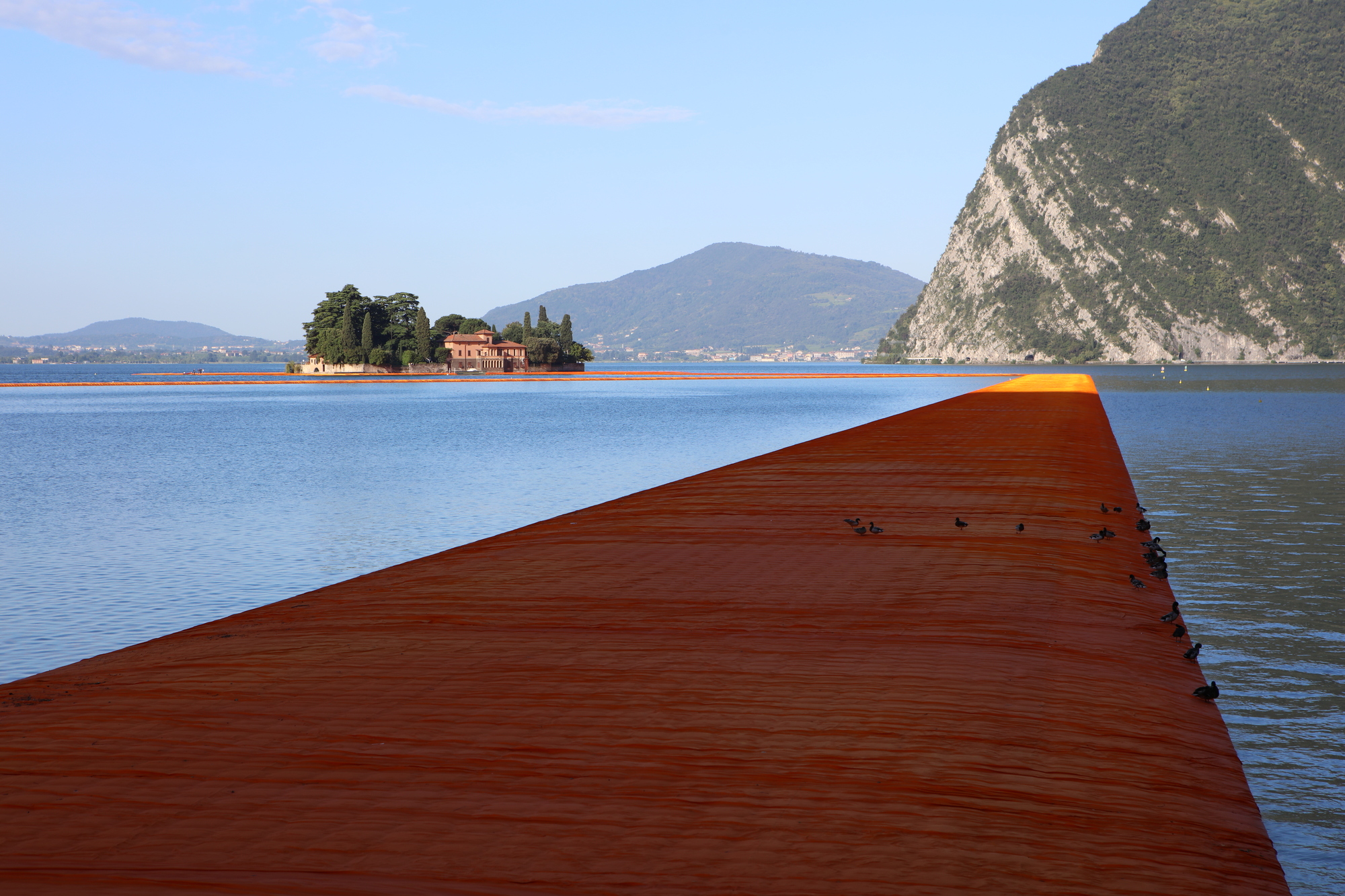 Gallery of The Floating Piers Opens on Lake Iseo Allowing Visitors to ...