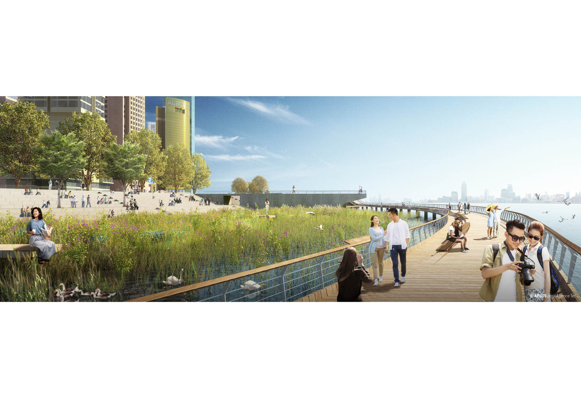Galeria de Agence Ter propõe parque ao longo do rio Huangpu em Xangai - 7