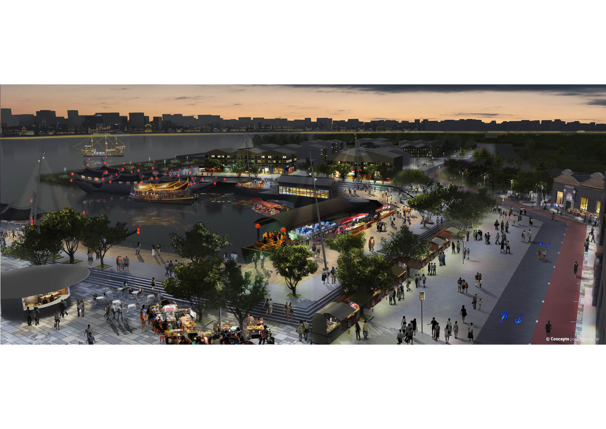 Galeria de Agence Ter propõe parque ao longo do rio Huangpu em Xangai - 8