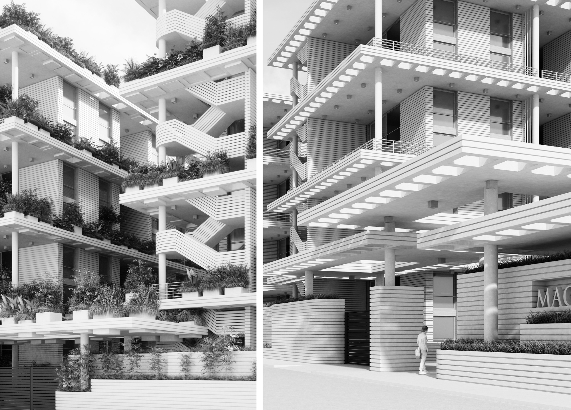 Gallery of Penda Designs Sky Villas with Vertical Gardens for Hyderabad ...