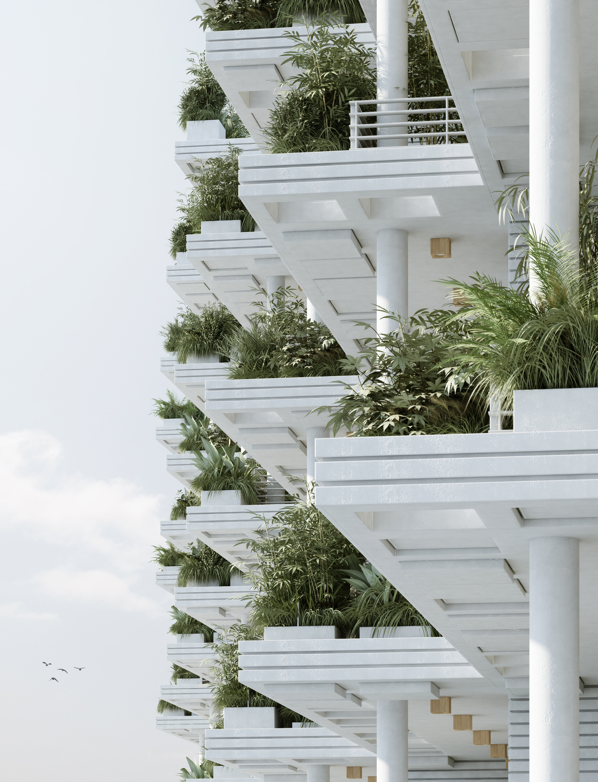 Gallery of Penda Designs Sky Villas with Vertical Gardens for Hyderabad ...