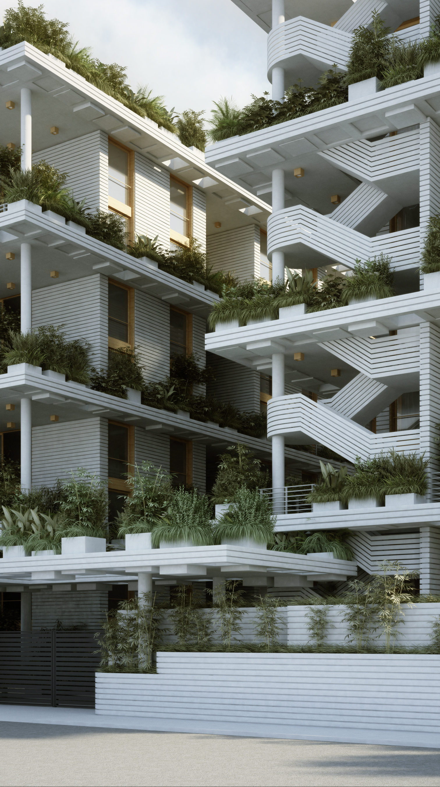 Gallery of Penda Designs Sky Villas with Vertical Gardens for Hyderabad ...