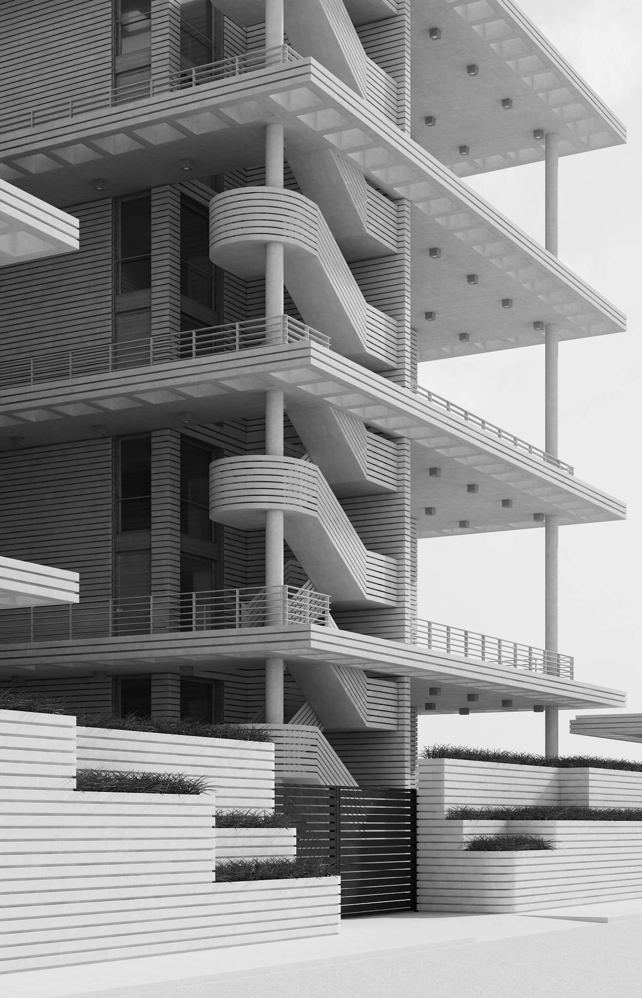 Gallery of Penda Designs Sky Villas with Vertical Gardens for Hyderabad - 9