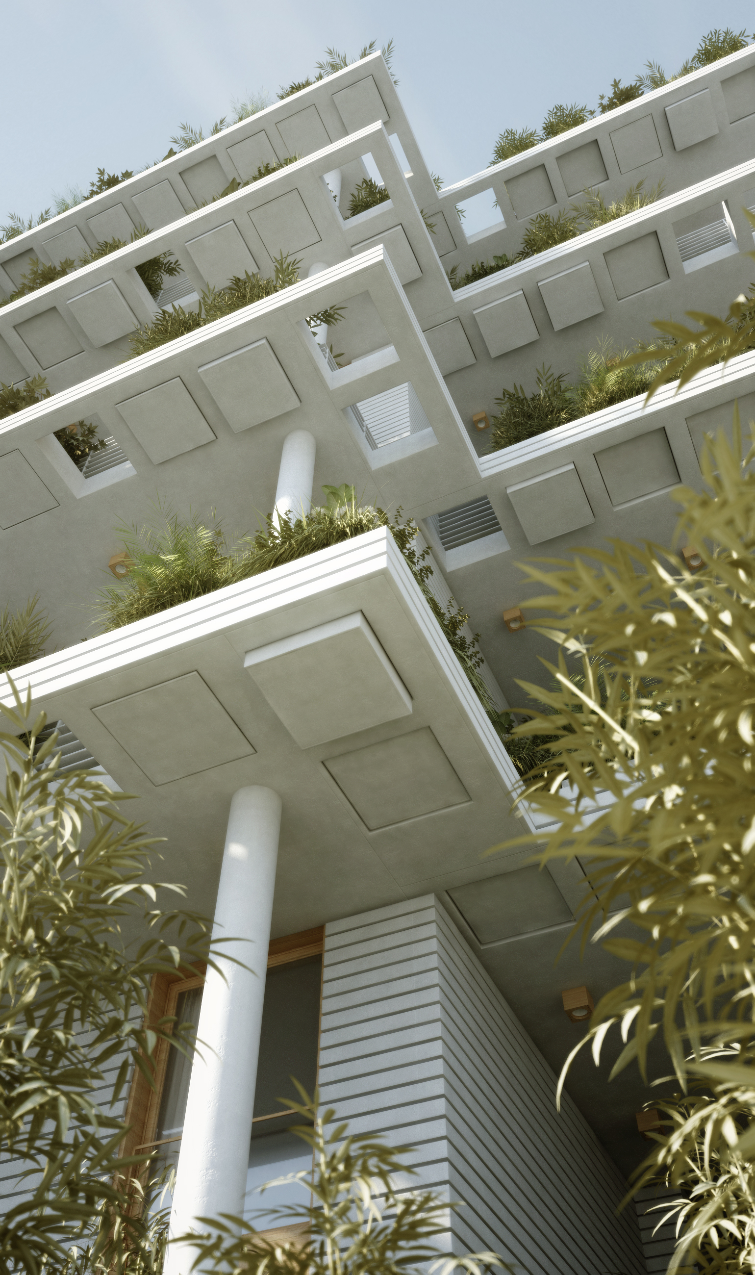 Gallery of Penda Designs Sky Villas with Vertical Gardens for Hyderabad - 5