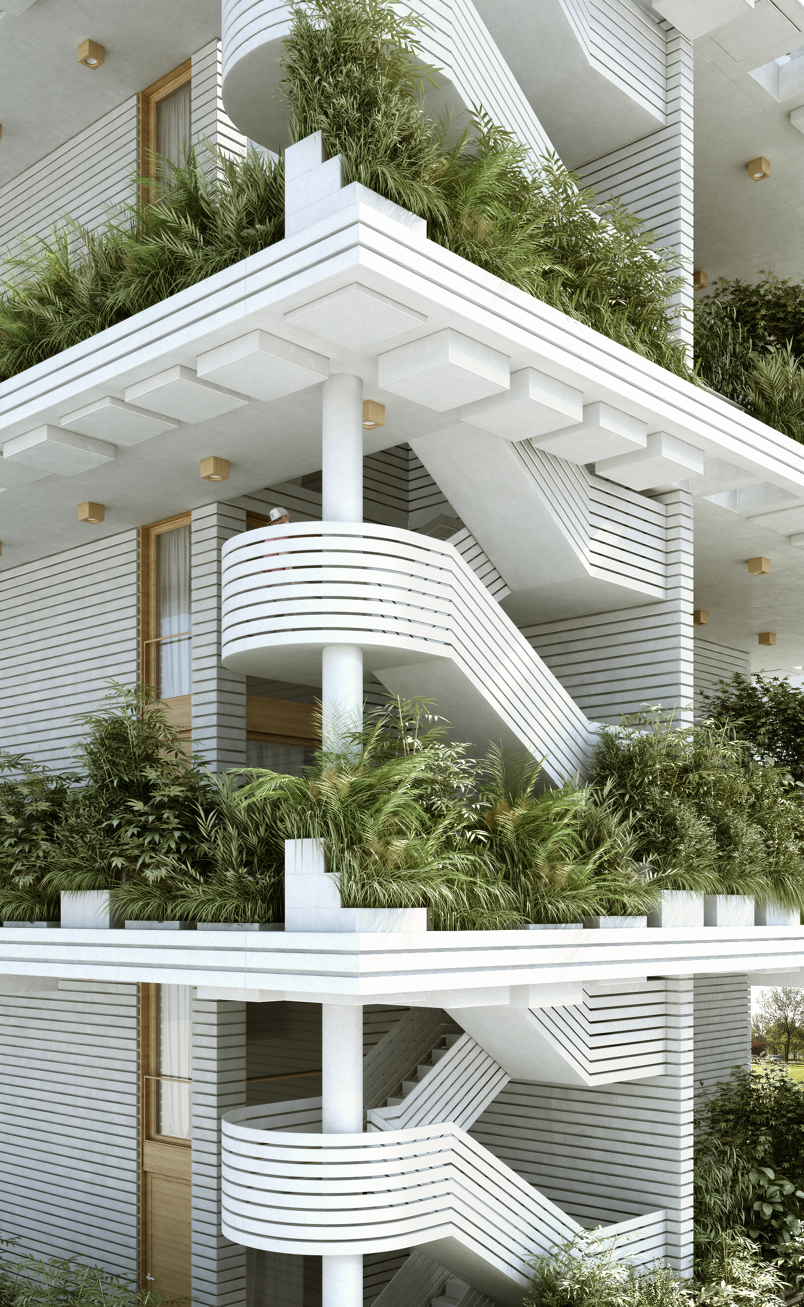 Gallery of Penda Designs Sky Villas with Vertical Gardens for Hyderabad - 7