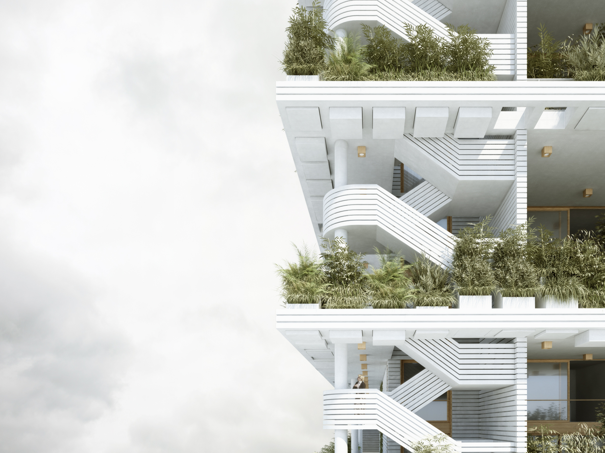 Gallery of Penda Designs Sky Villas with Vertical Gardens for Hyderabad - 2