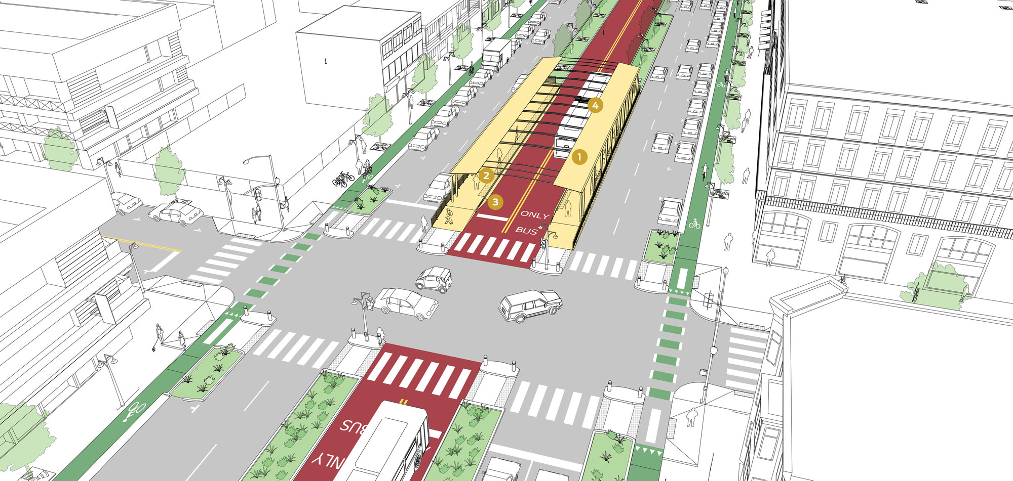 Gallery of These Are the 3 Bus Stop Types Needed For Sustainable ...