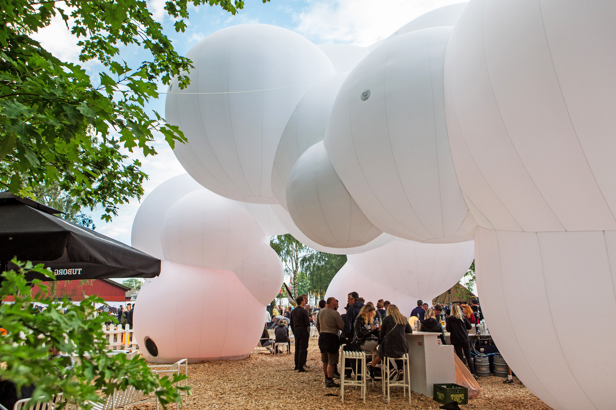 Gallery of BIG-Designed Inflatable Pavilion Lights Up Roskilde Festival - 9
