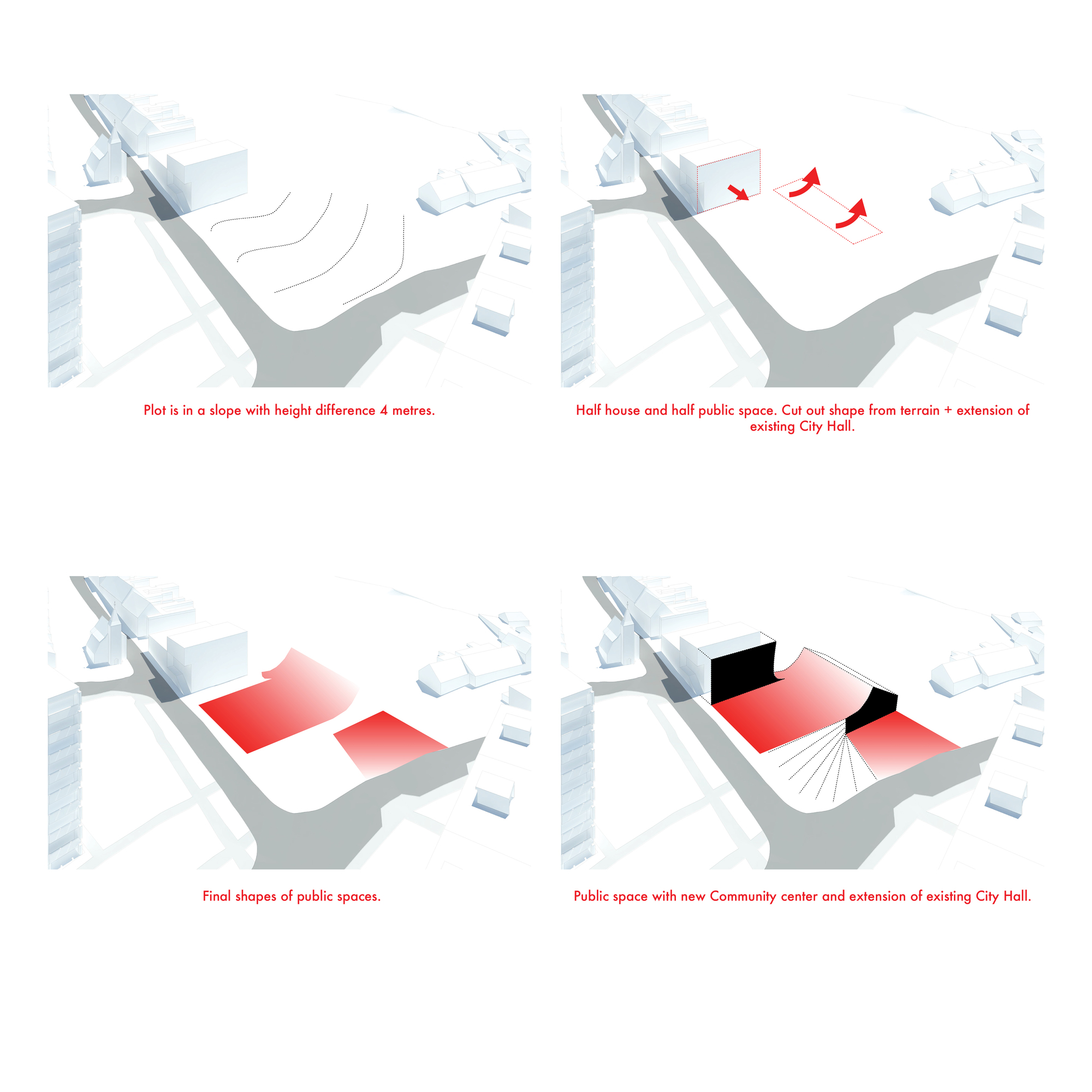 Gallery of PLUKK Designs Town Hall and Community Center On Sloping Site ...