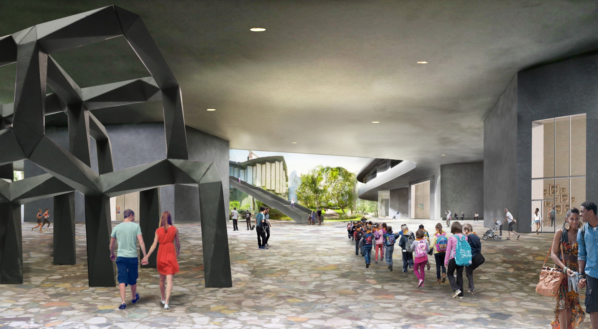 Gallery of New Renderings Released of Peter Zumthor's LACMA Design - 4