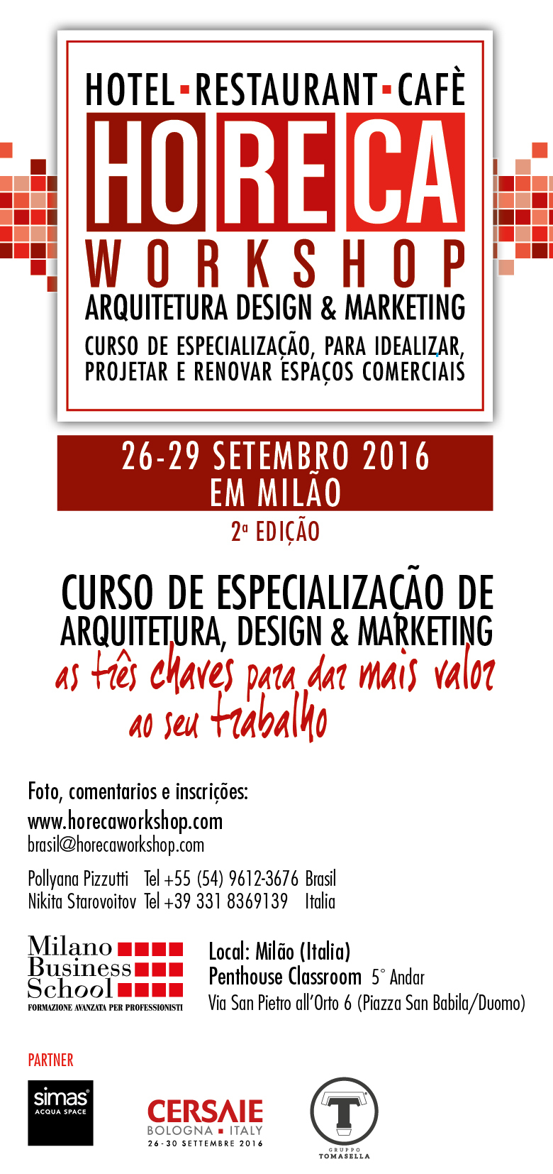 HORECA Workshop - Arquitetura, Design e Marketing - Itália | ArchDaily ...